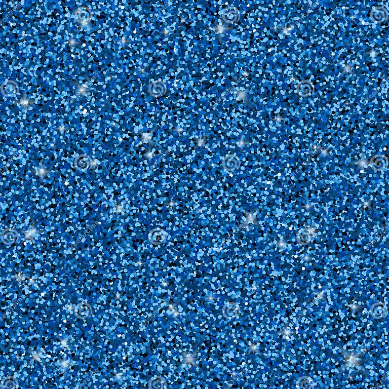 Dark Blue Glitter Seamless Pattern Vector Texture Stock Vector