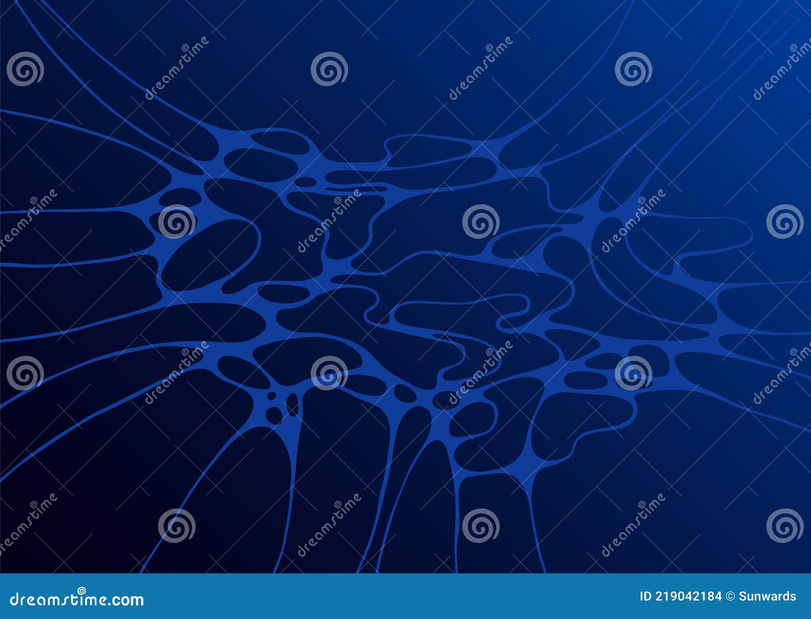 Dark Blue Gradient Background with Fluid Grid Elements Stock Vector ...