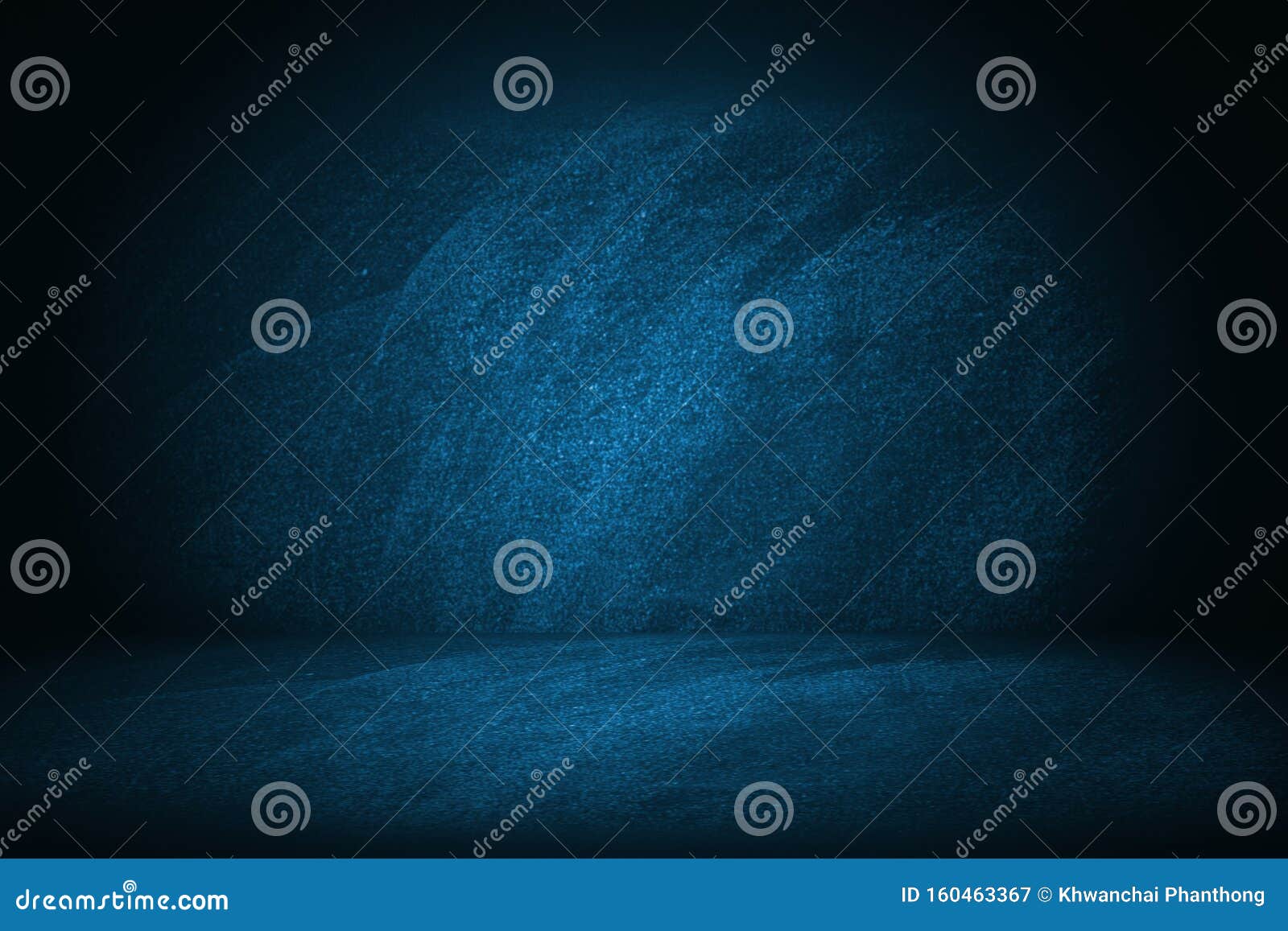 Dark Blue Grunge Studio Backdrop Background Stock Image - Image of dark ...