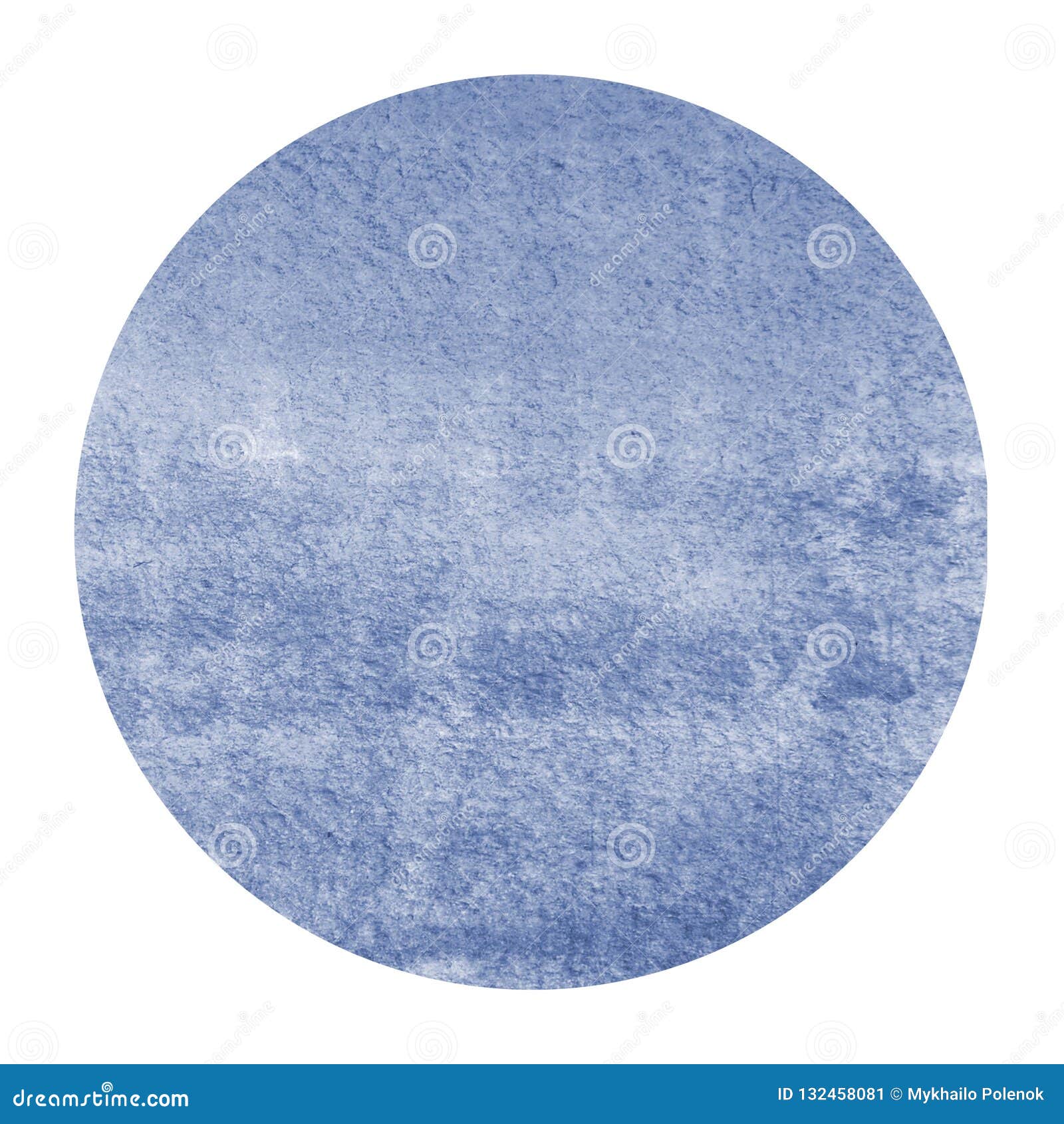 Dark Blue Hand Drawn Watercolor Circular Frame Background Texture with ...
