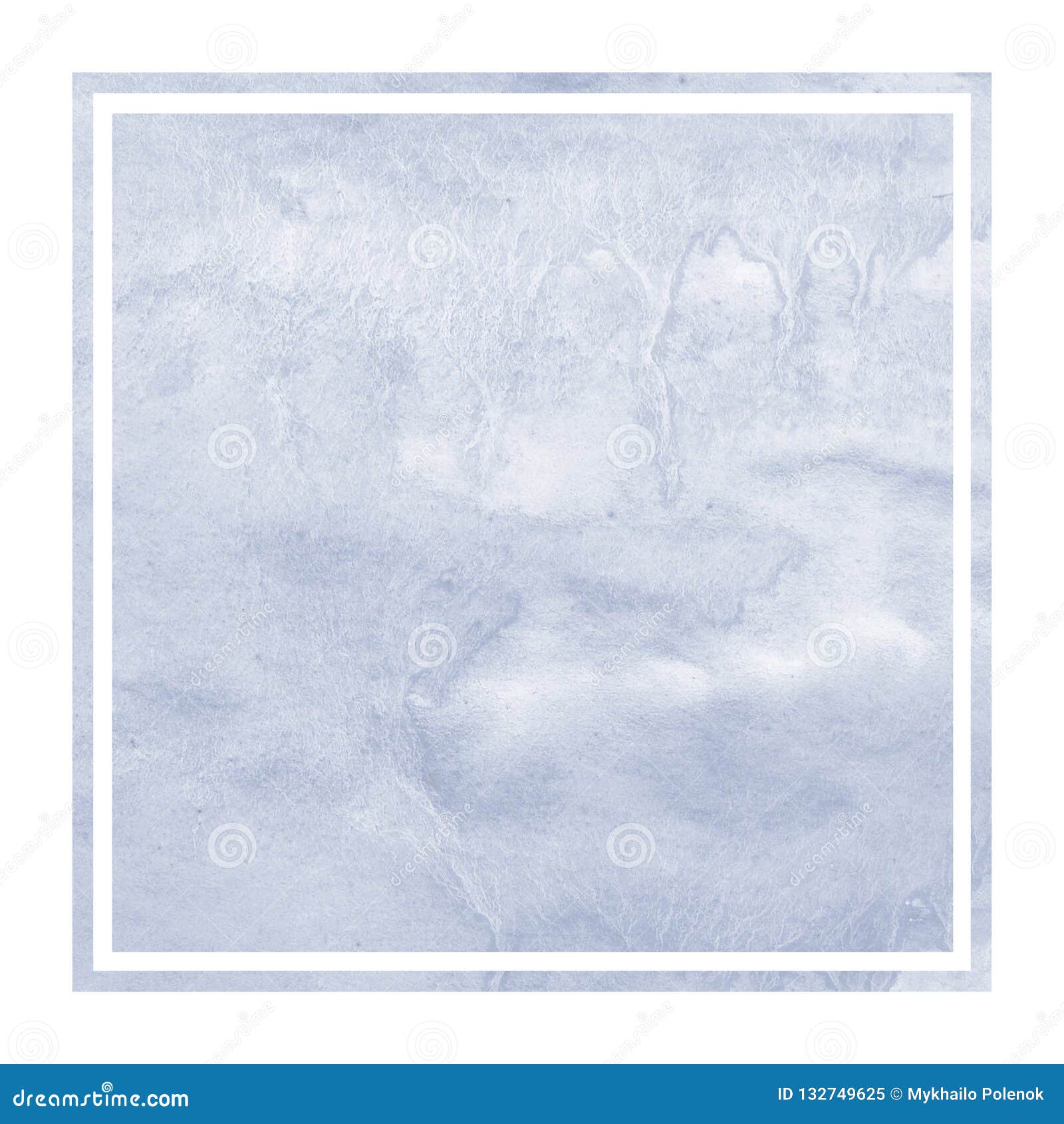 Dark Blue Hand Drawn Watercolor Rectangular Frame Background Texture ...