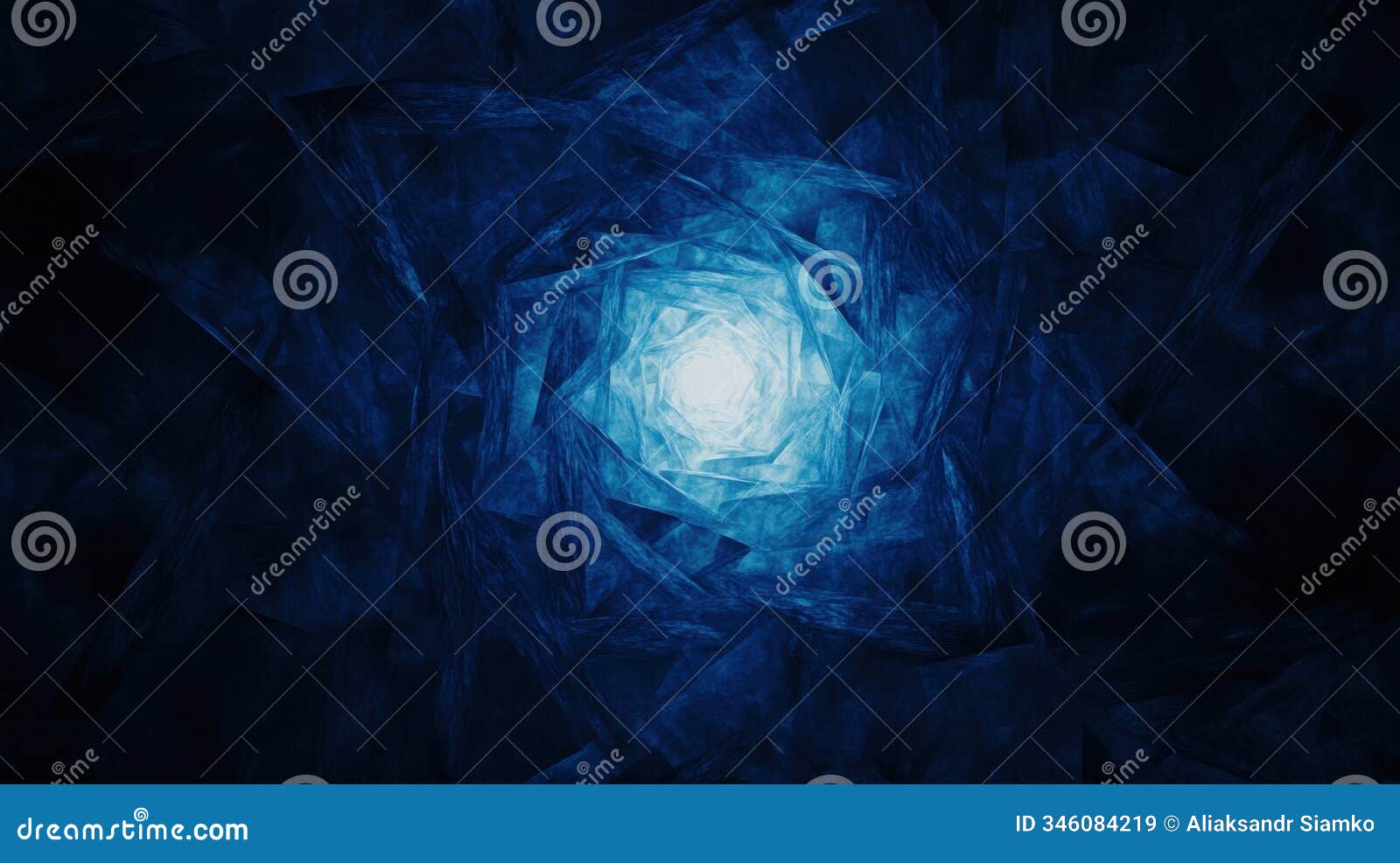 Dark Blue Hexagonal Texture Background with Radial Center Stock ...