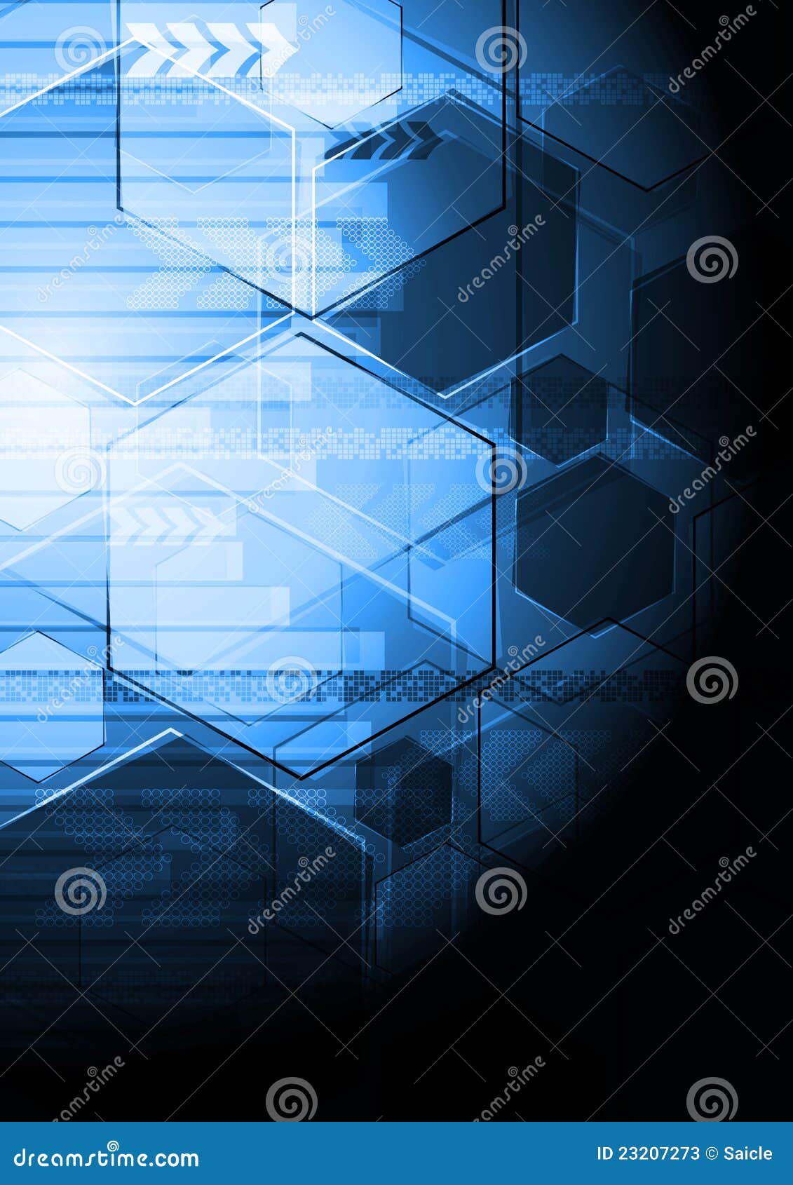 Dark blue hi-tech design stock vector. Illustration of drawing - 23207273