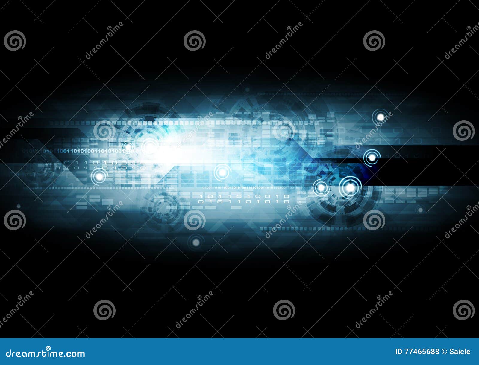 Dark Blue Hi-tech Vector Background Stock Vector - Illustration of dark ...