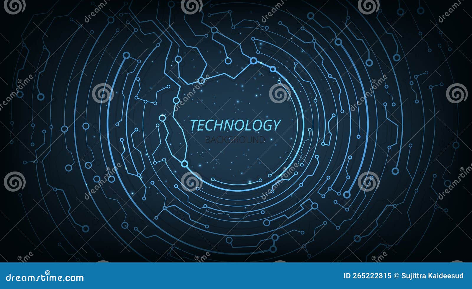 Dark Blue Hi-tech Vector Background Concept. Stock Vector ...