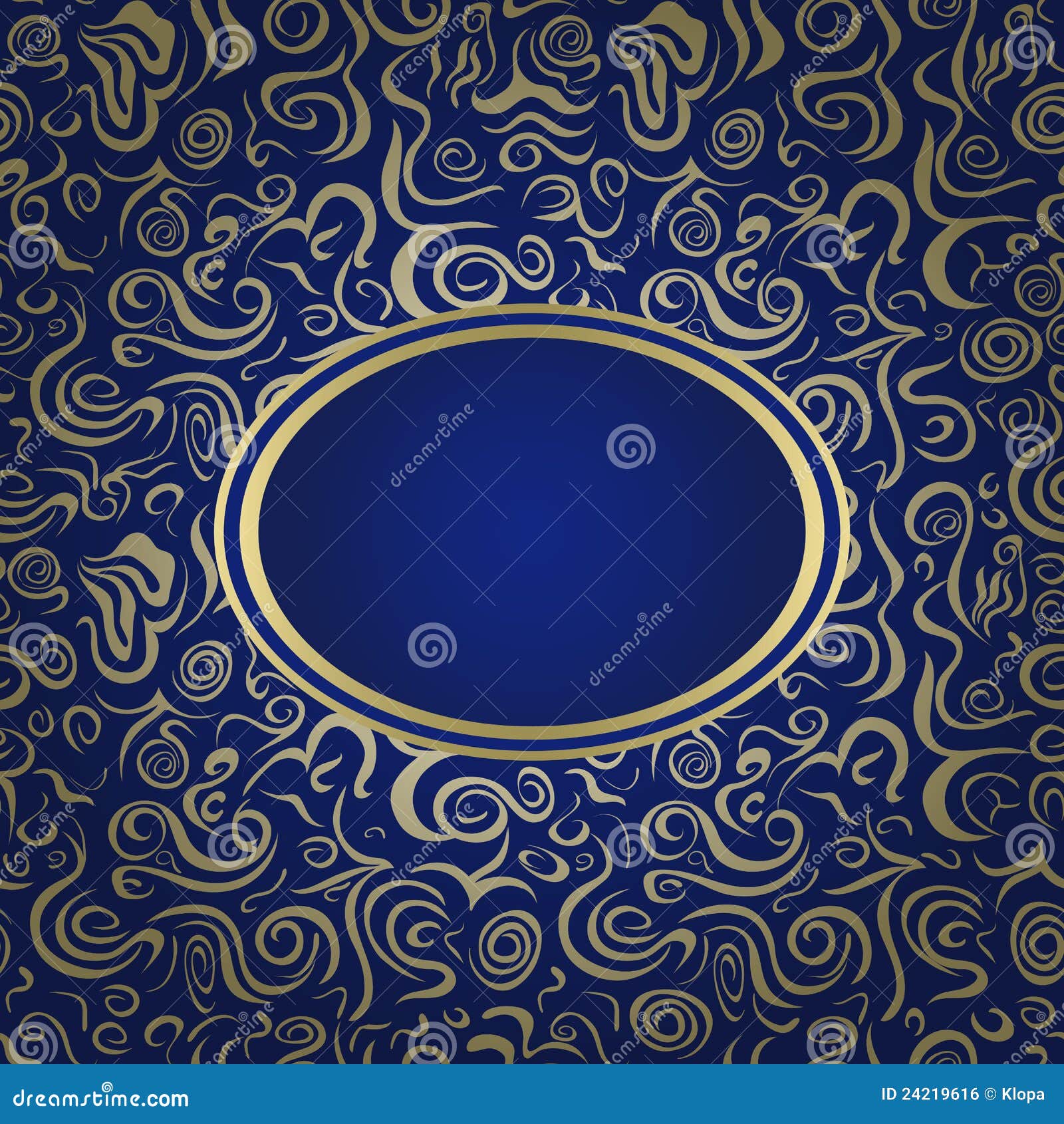 Dark Blue Invitation Card stock vector. Illustration of emblem - 24219616