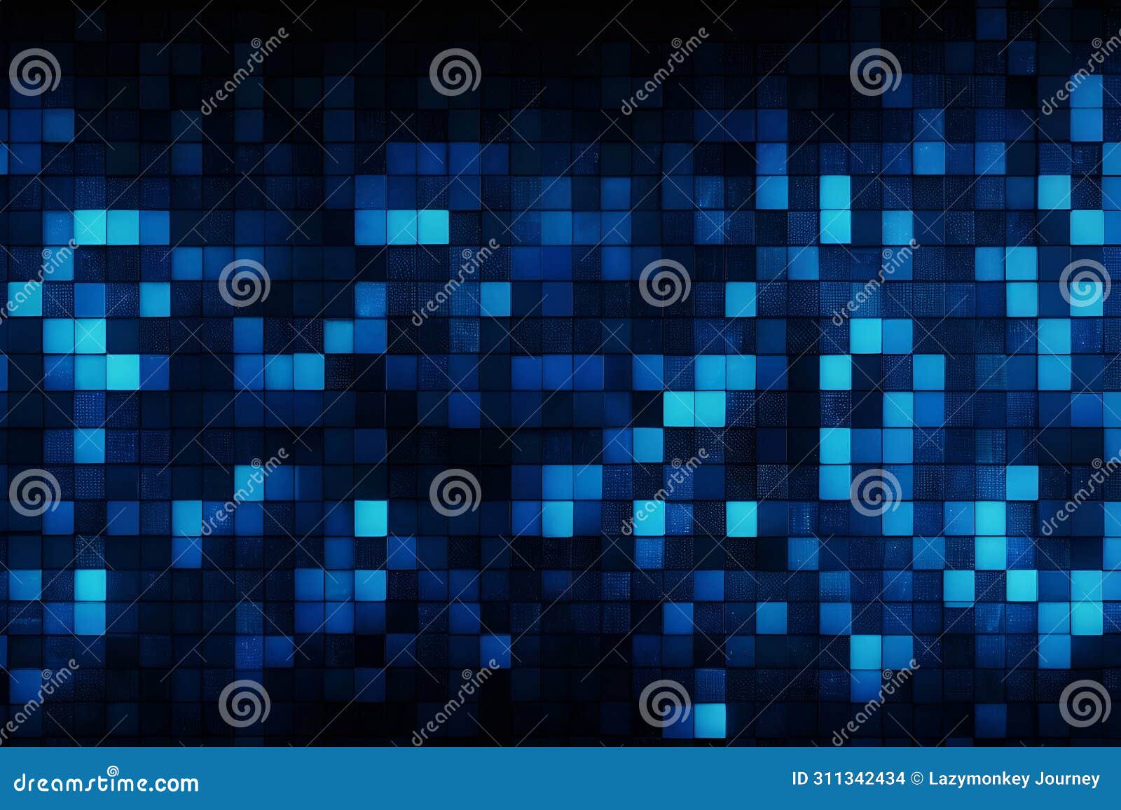 Dark Blue Light Abstract Pixels Technology Background Stock ...