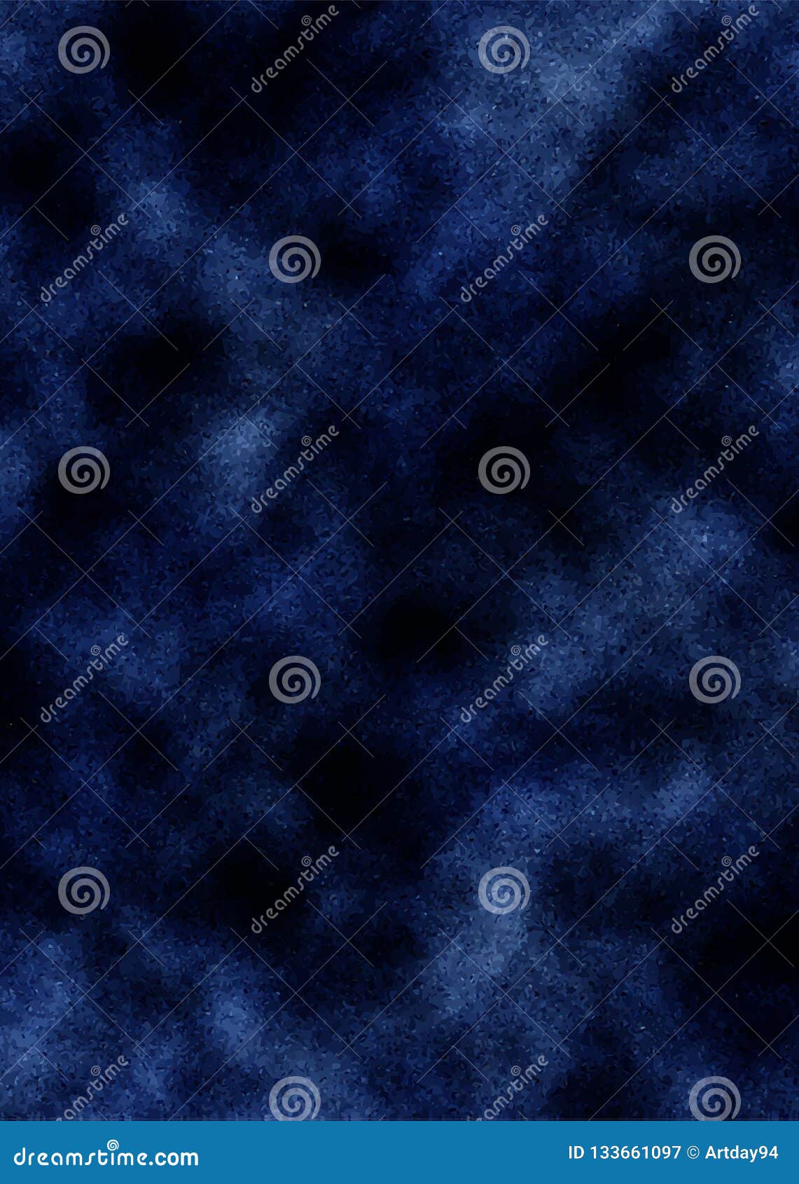 Dark Blue Magic Night Watercolor Background. Vector Design Stock ...