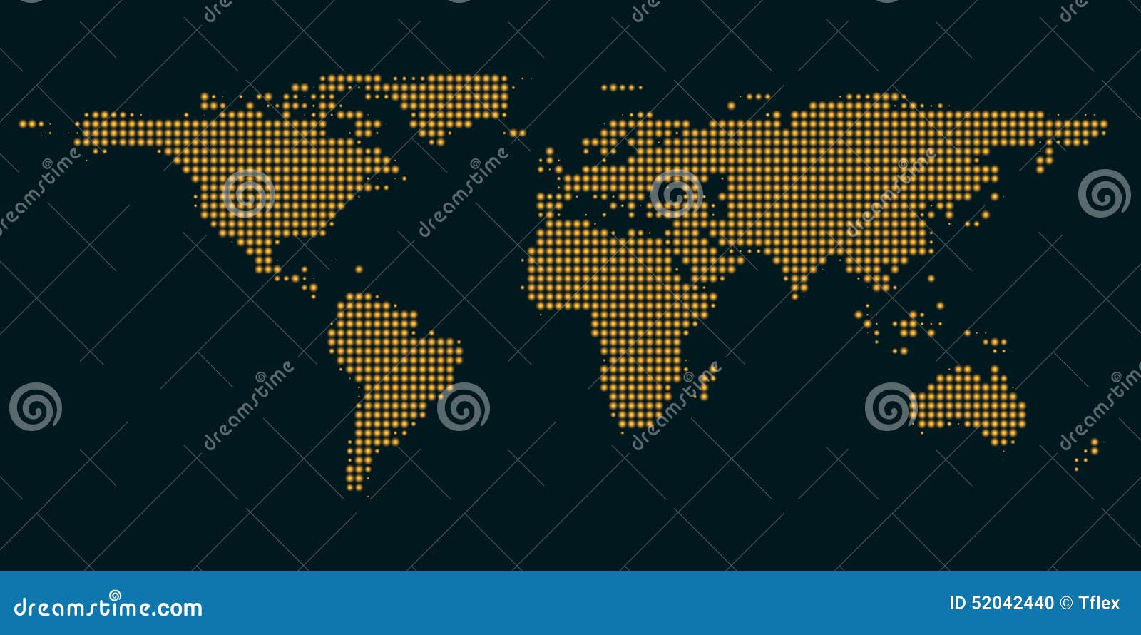 Dark Blue Maps of the World with Light of the Stock Vector ...