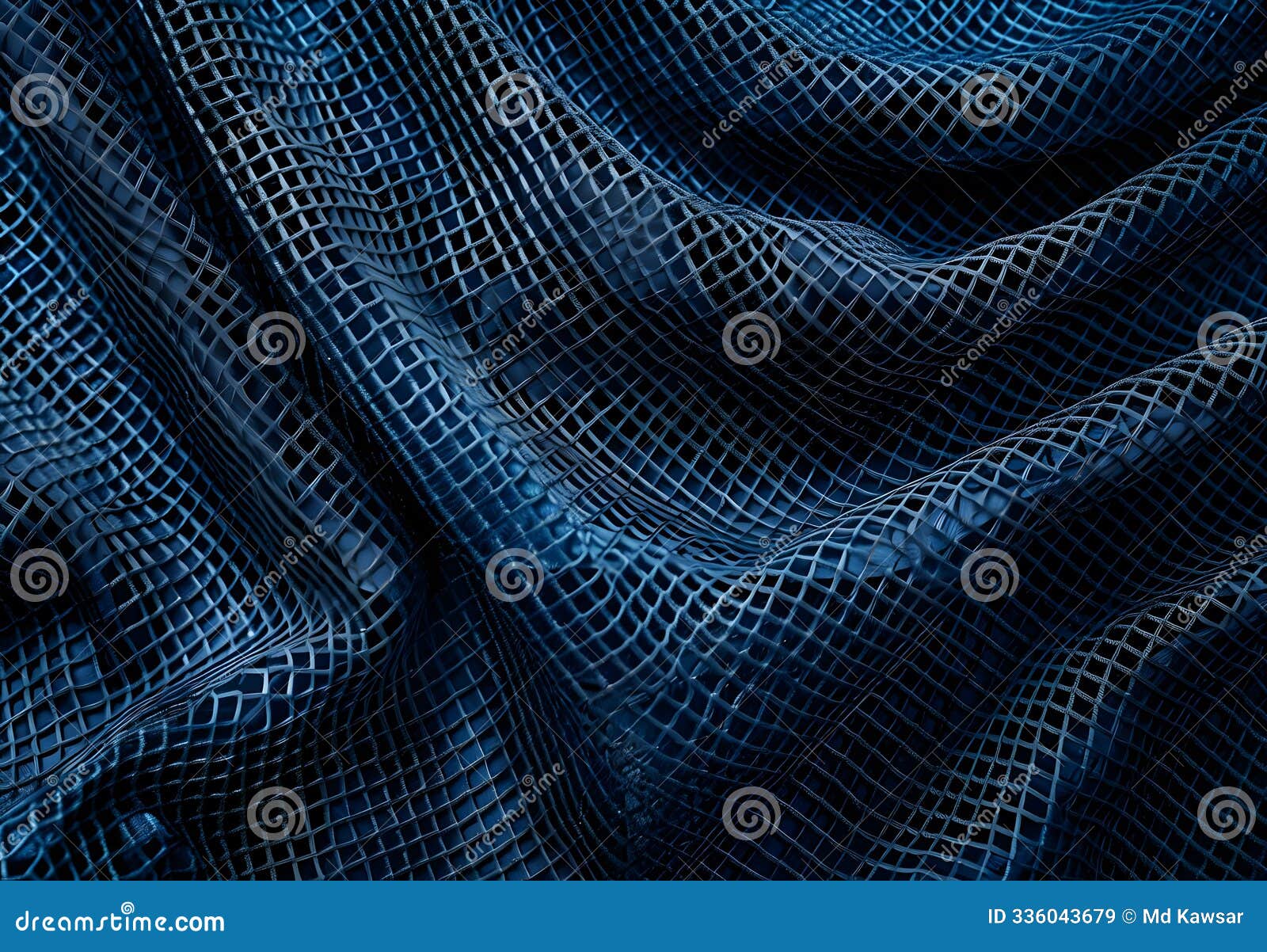 Dark Blue Mesh Fabric with Diamond Pattern Stock Illustration ...