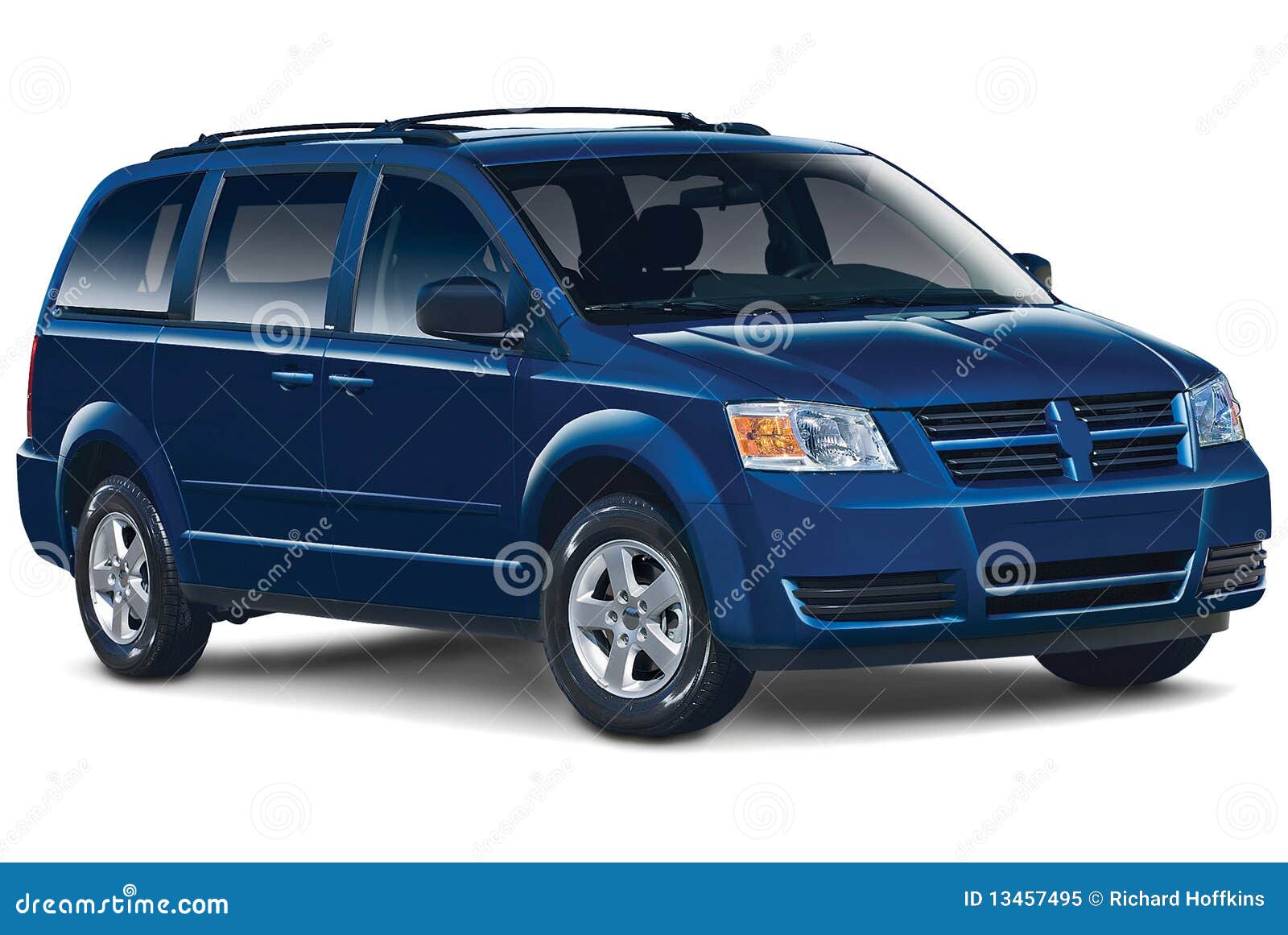 Dark Blue Minivan stock image. Image of copper, automotive - 13457495