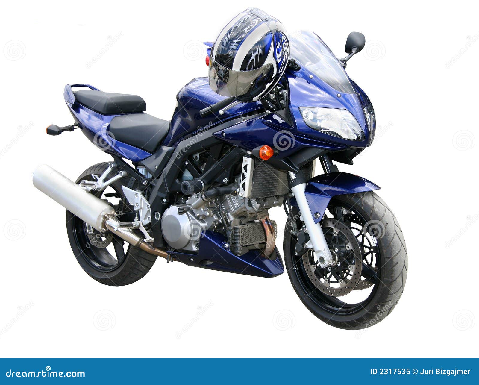 Dark blue motorcycle. stock image. Image of balance, engine - 2317535