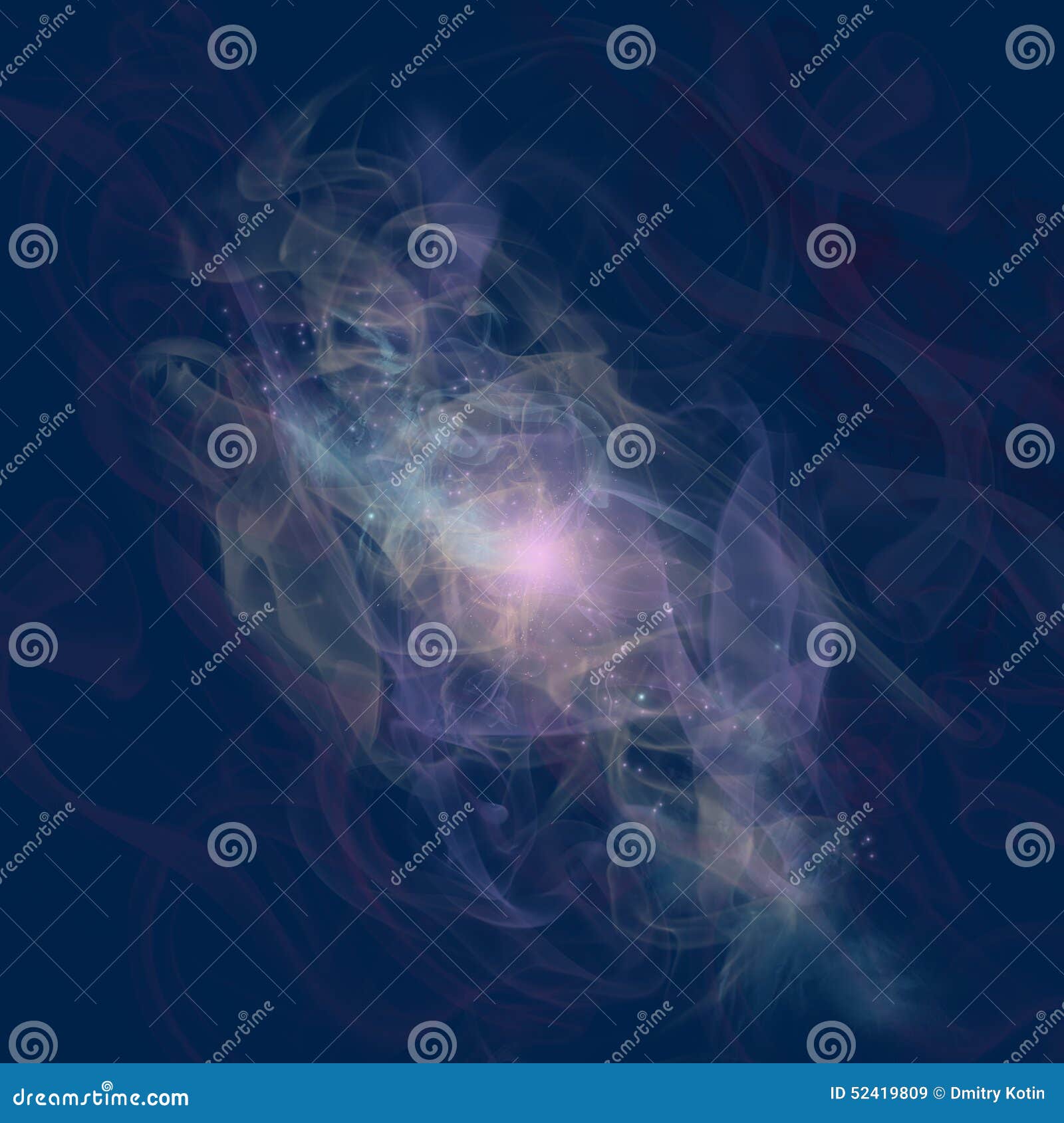 Dark blue nebula stock illustration. Illustration of night - 52419809
