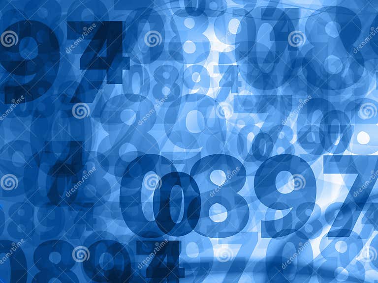 Dark Blue Numbers Background Texture Stock Illustration - Illustration ...