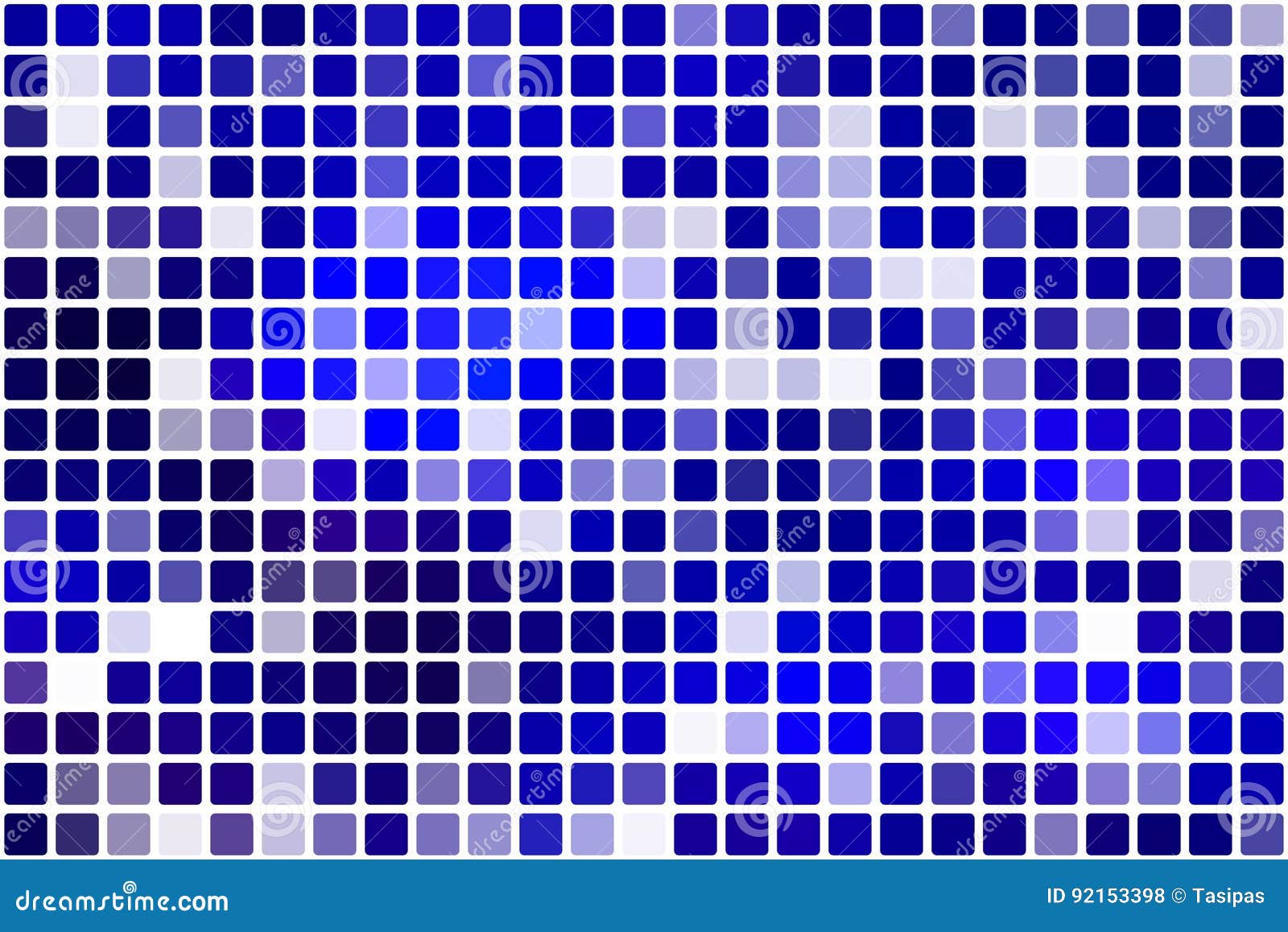 Dark Blue Occasional Opacity Mosaic Over White Vector Illustration ...
