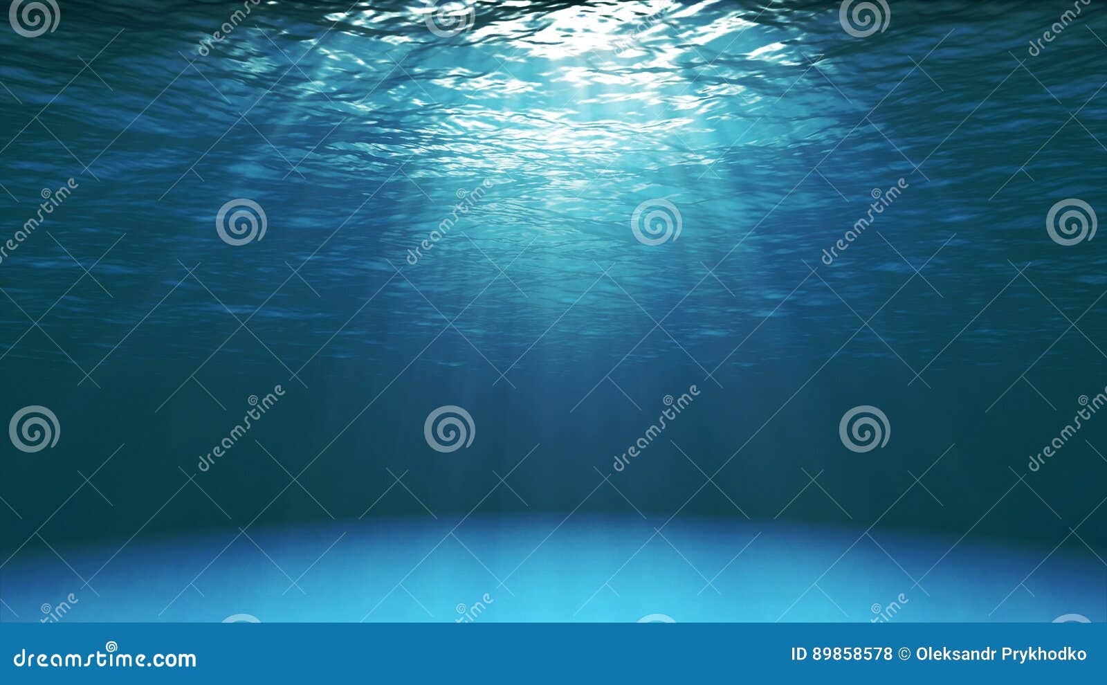 Dark Blue Ocean Surface Seen from Underwater Stock Photo - Image of ...