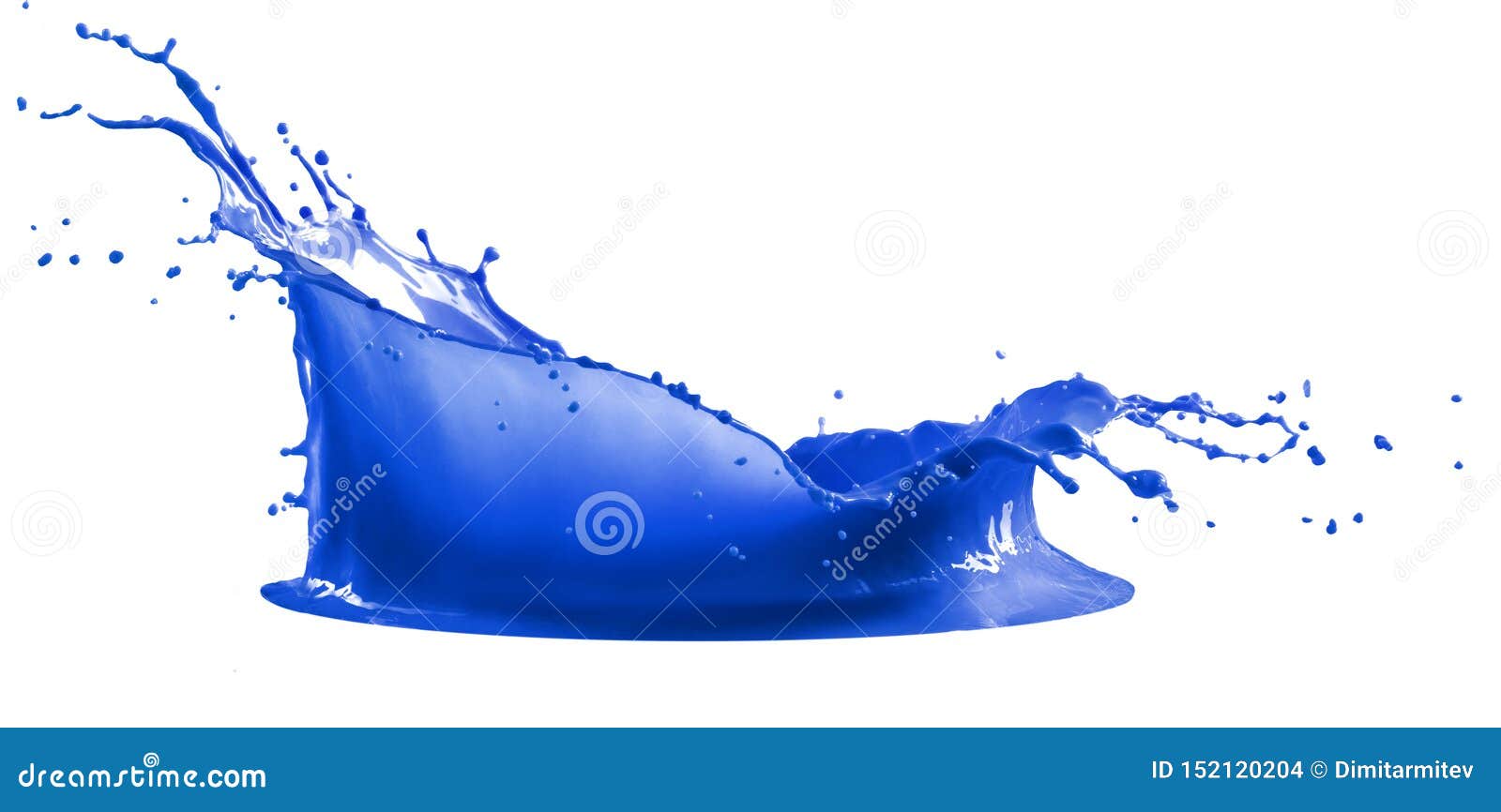 Dark Blue Paint Splash
