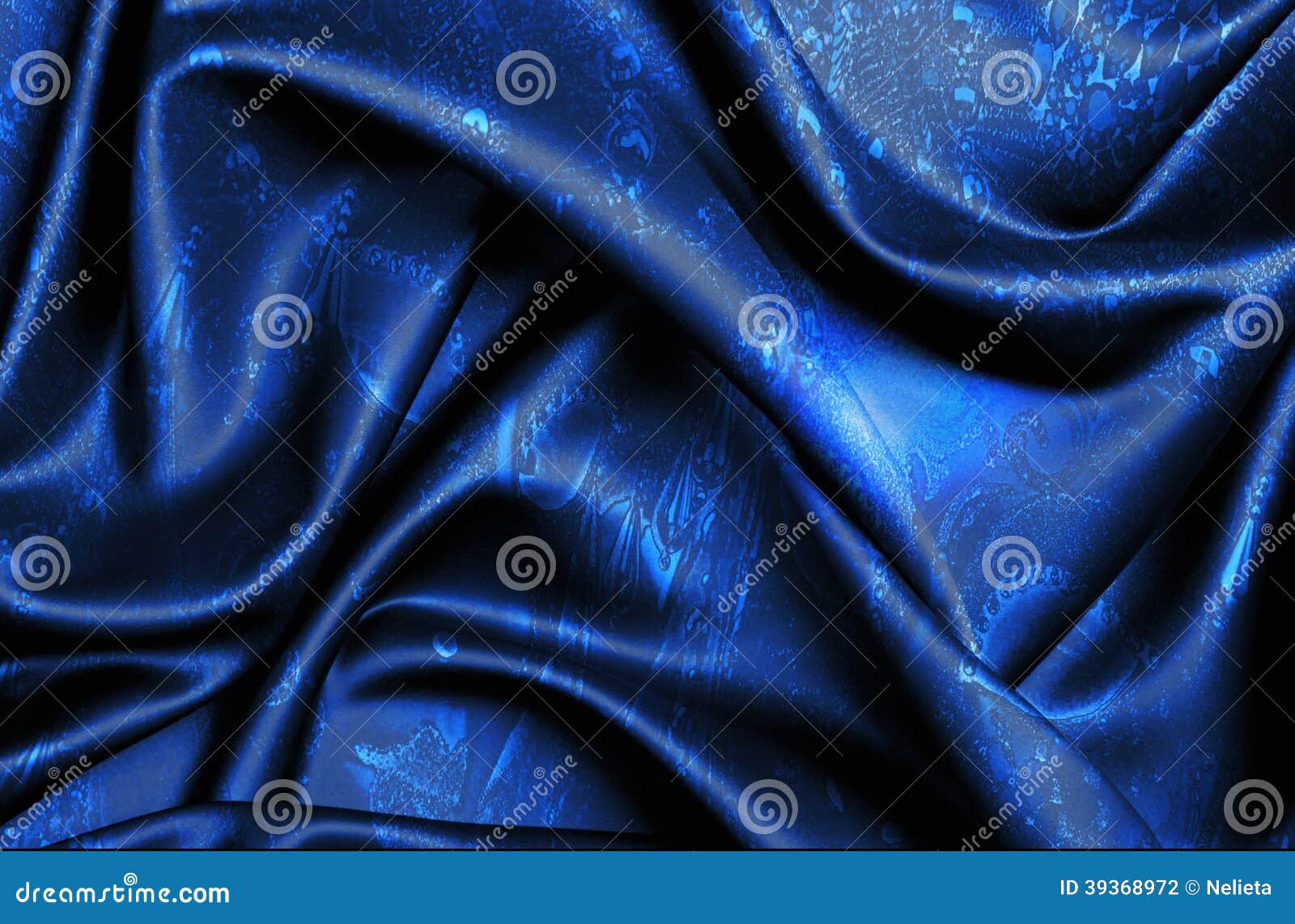 Dark Blue Patterned Fabric stock photo. Image of closeup - 39368972