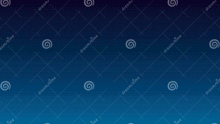 Dark Blue Pixel Art Gradient Background. 8-bit Style Dithering Seamless ...