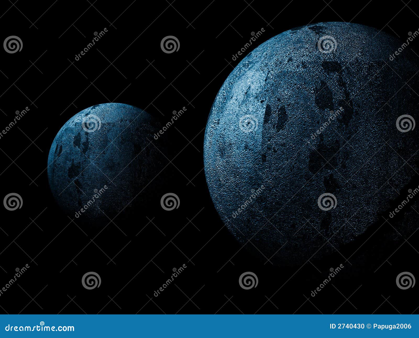 Dark blue planet stock illustration. Illustration of blue - 2740430