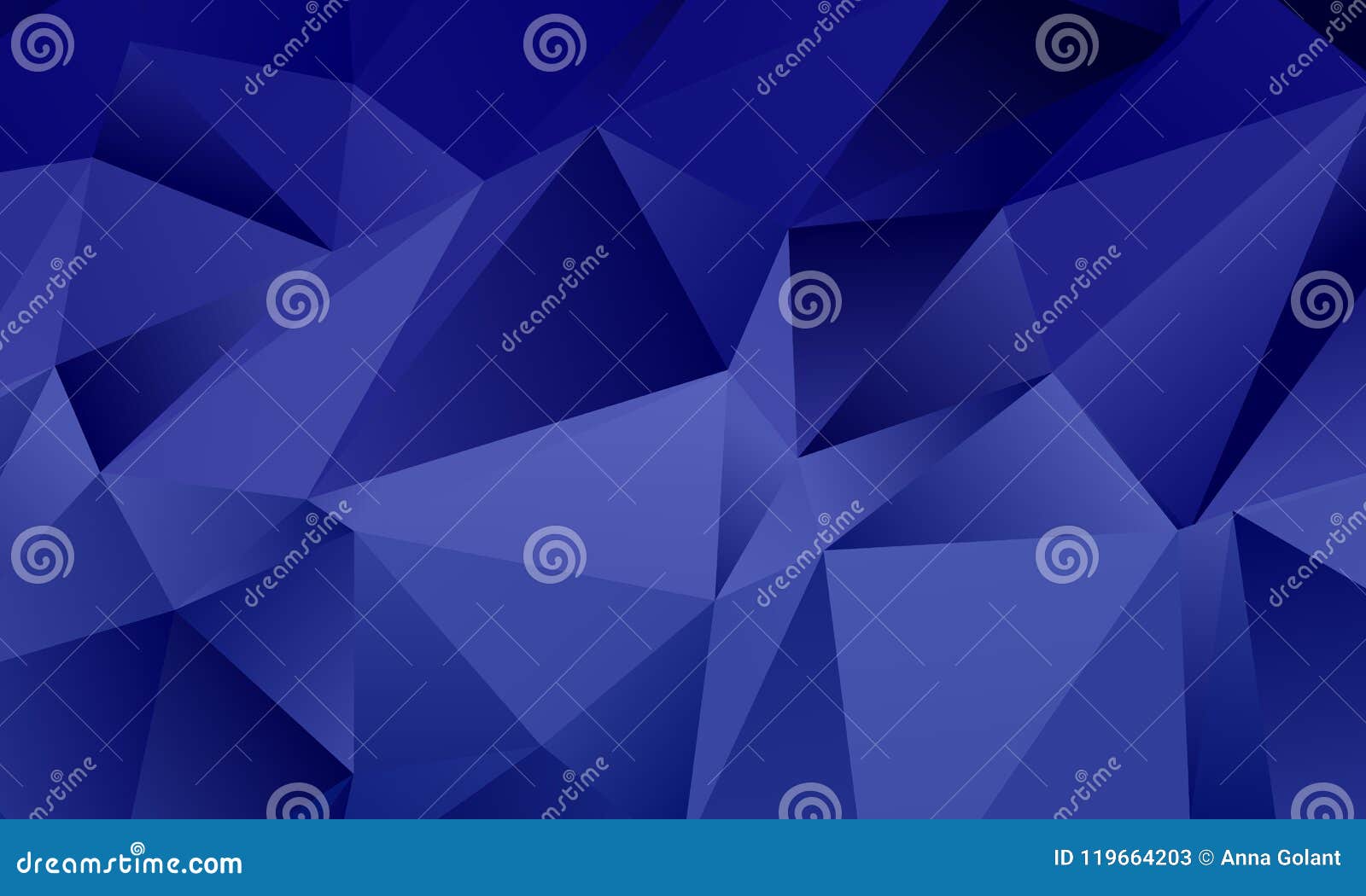 Dark Blue Polygon Background with Triangles of Different Shape and Size ...