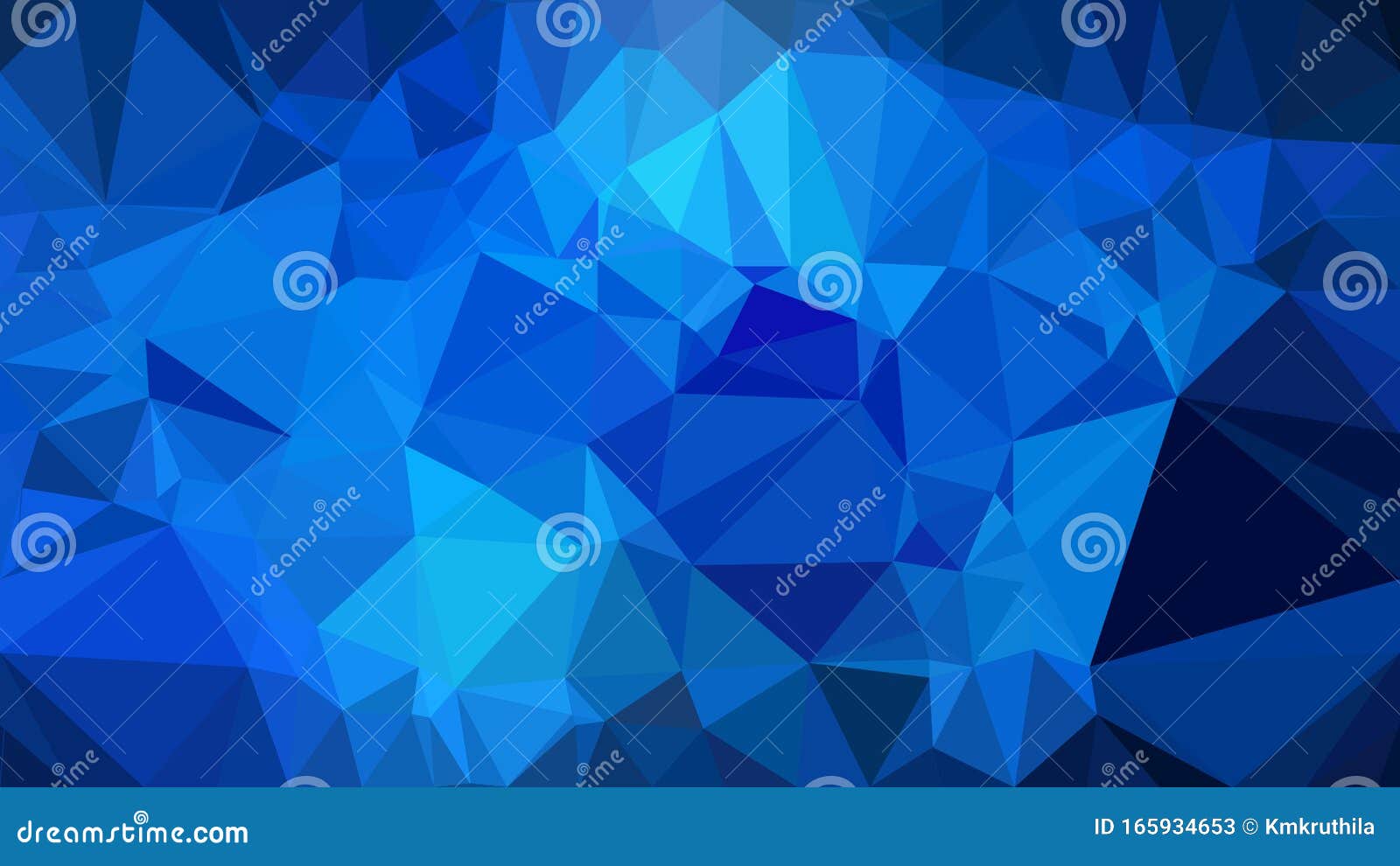 Dark Blue Polygon Background Vector Stock Vector - Illustration of blue ...