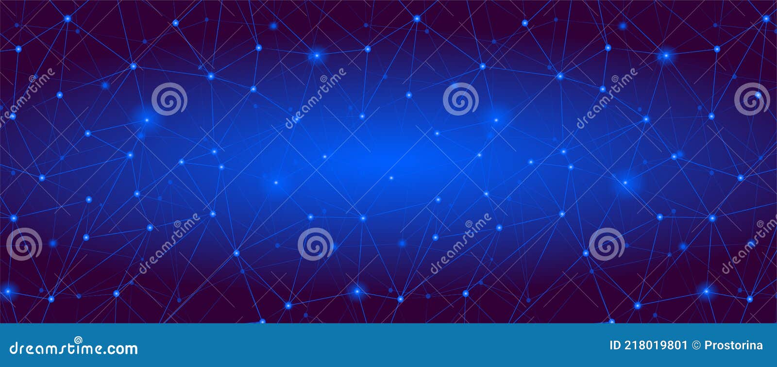 Dark Blue Polygonal Network Grid Cover in Abstract Style. Modern ...