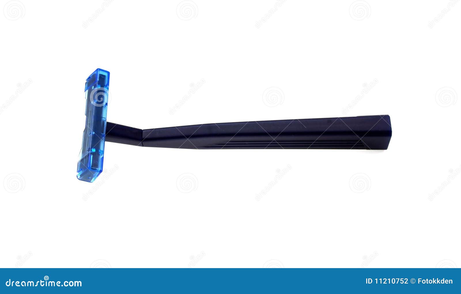The Dark Blue Razor for Shaving Stock Photo - Image of single, male ...