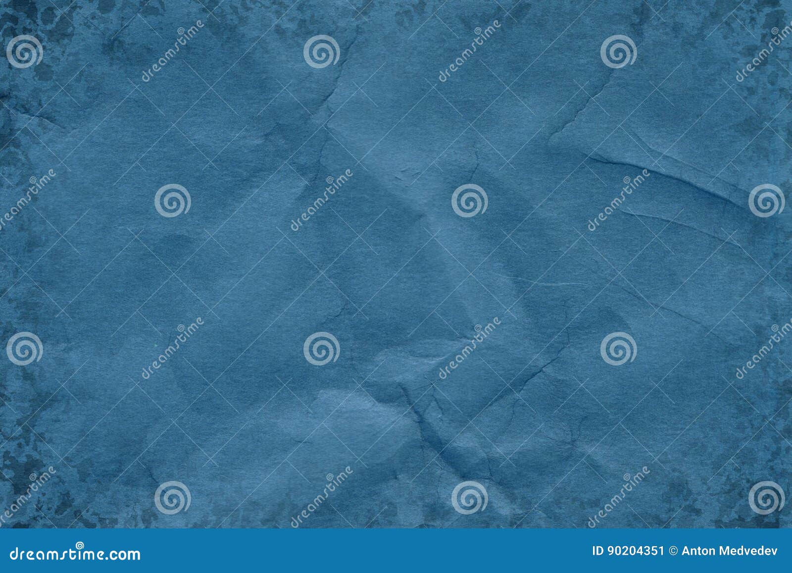Dark Blue Retro Crumpled Kraft Paper Stock Image - Image of blue, craft ...