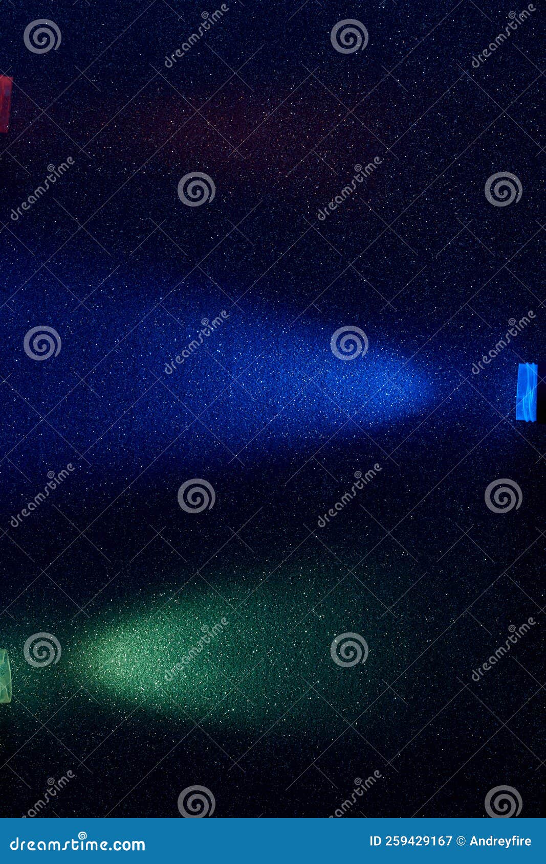 On a Dark Blue Rough Background in Fine Grain, Parallel Rays of Red ...