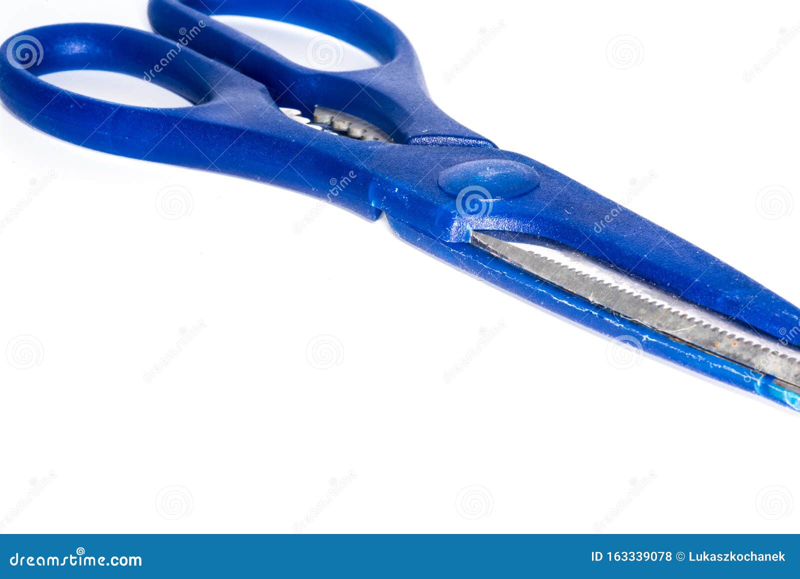 Dark Blue Scissors Isolated on a White Background Stock Photo - Image ...