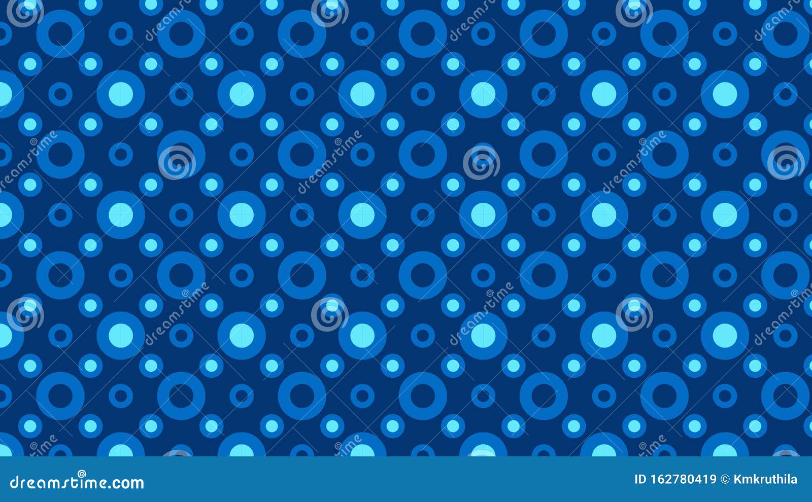 Dark Blue Seamless Geometric Circle Pattern Vector Art Stock Vector ...