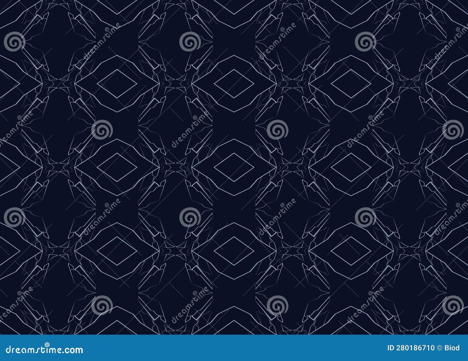 Dark Blue Seamless Pattern with Futuristic Original Abstract Grid ...