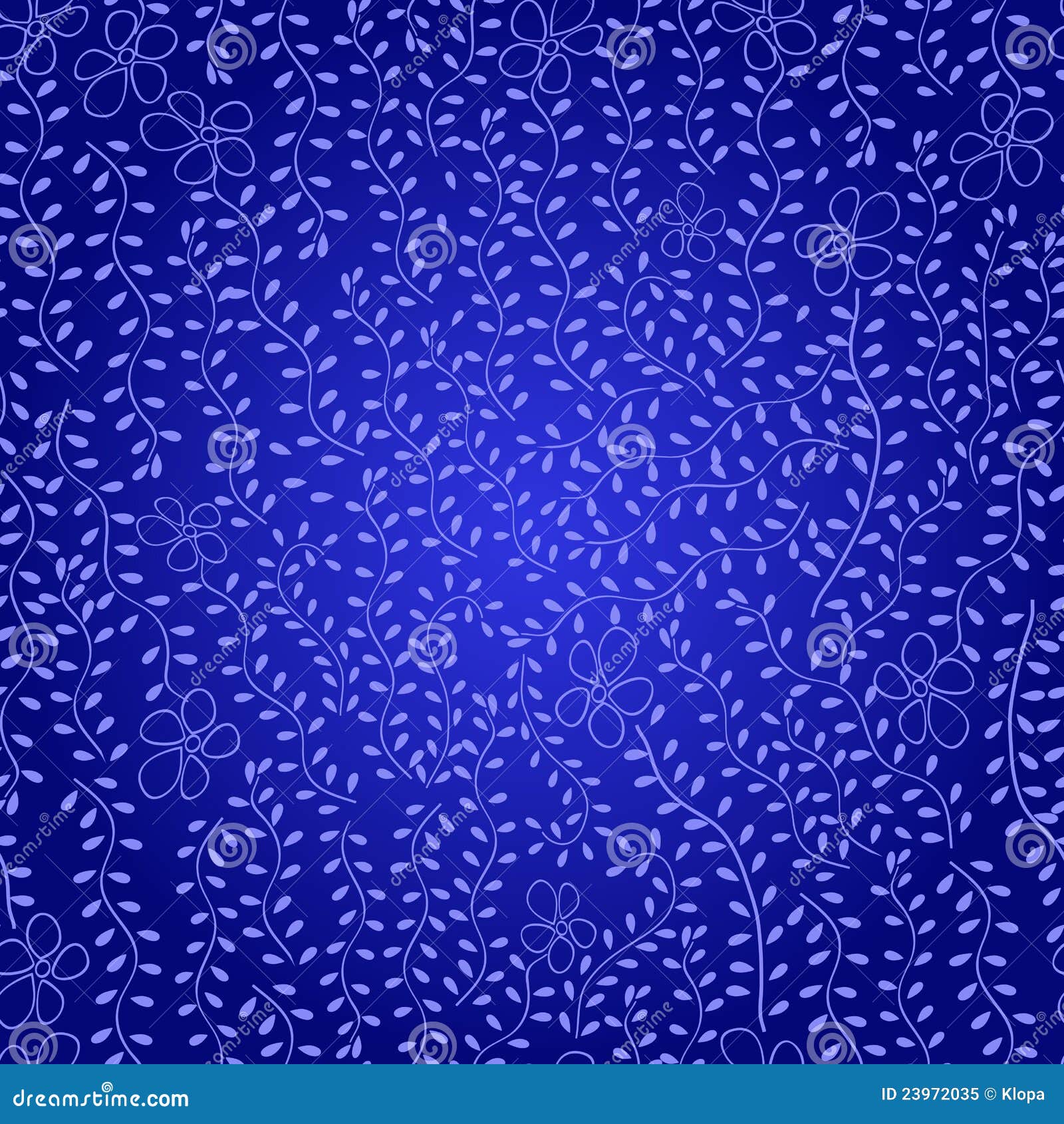 Dark Blue Seamless Pattern with Leaves Stock Vector - Illustration of ...