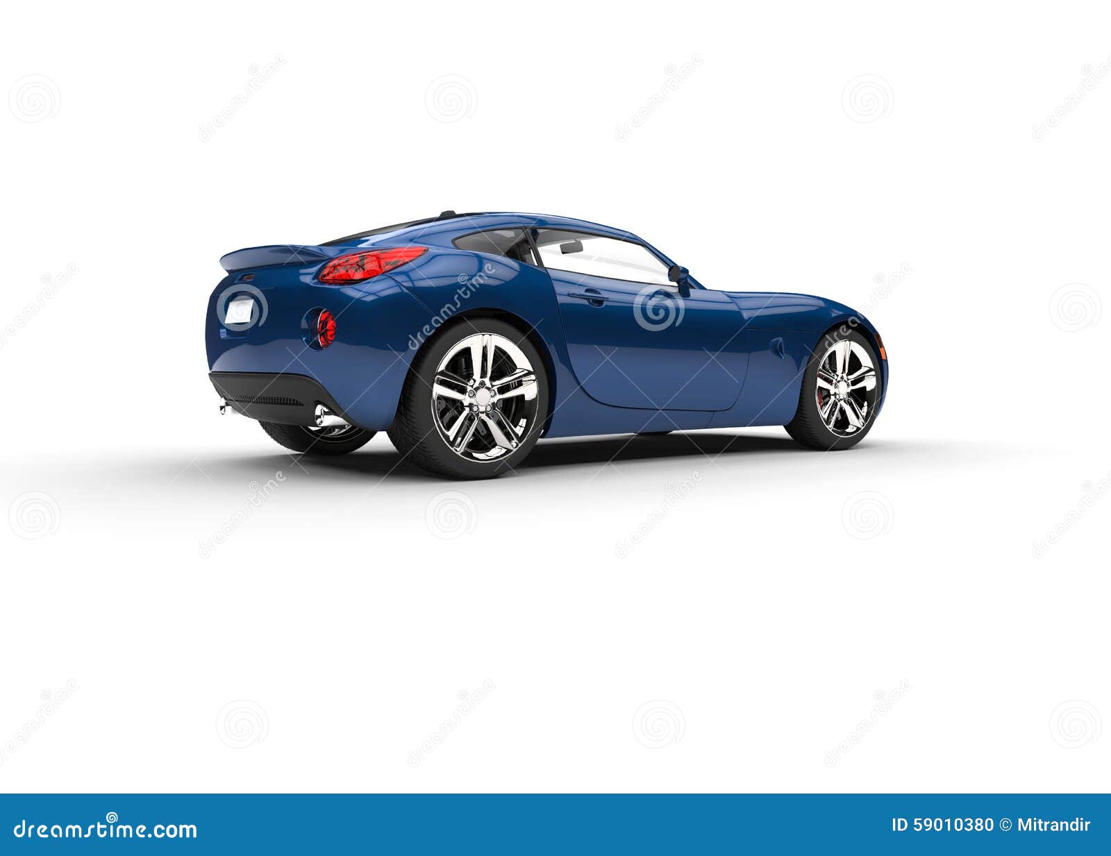 Dark Blue Sedan - Side View Stock Illustration - Illustration of real ...