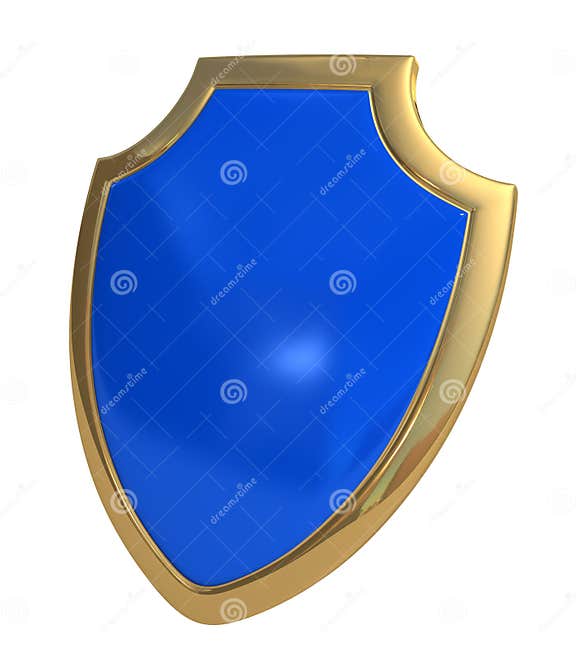 Dark blue shield stock illustration. Illustration of armor - 6448050