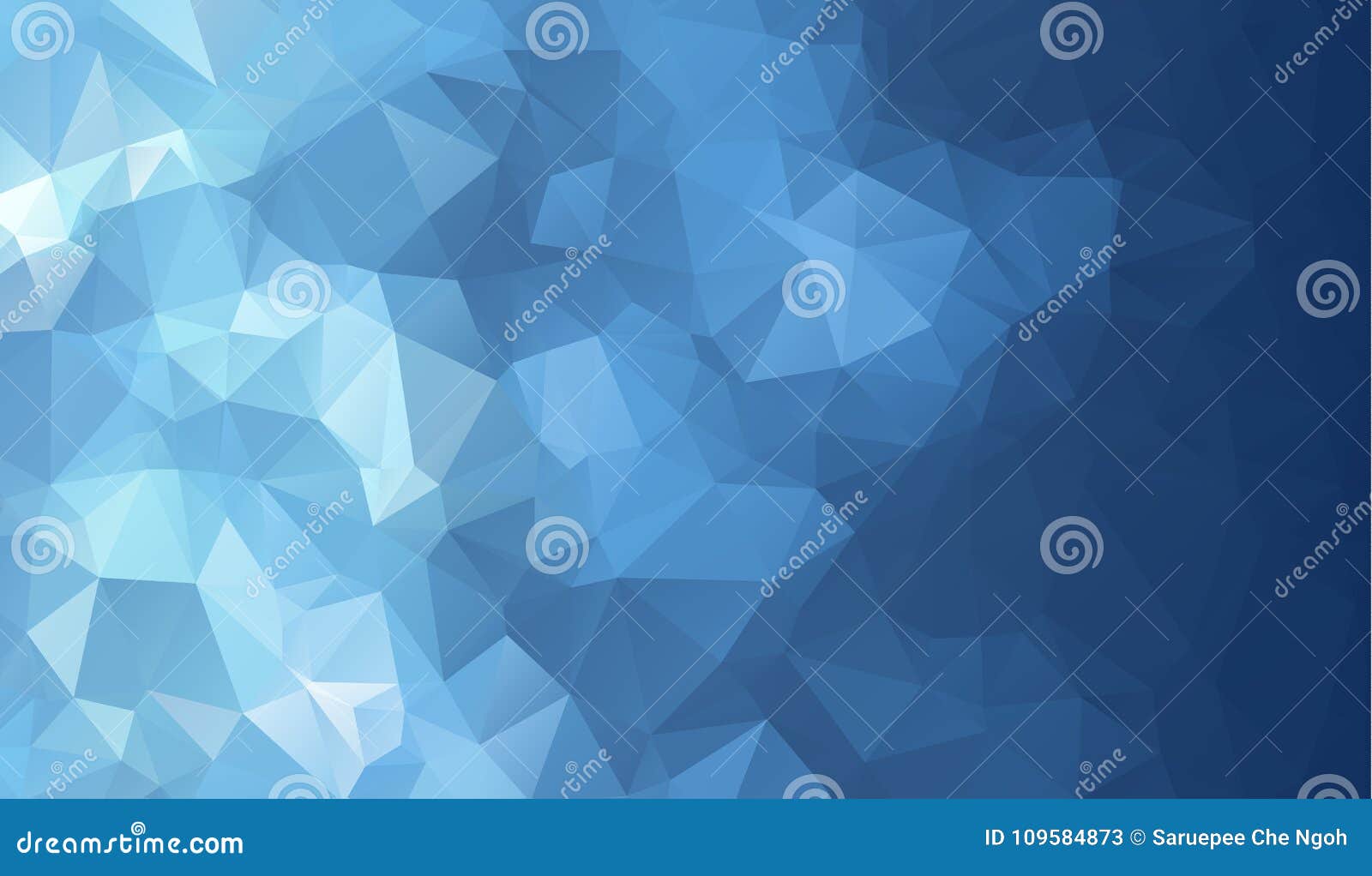 Dark Blue Shining Triangular Background. Creative Geometric ...