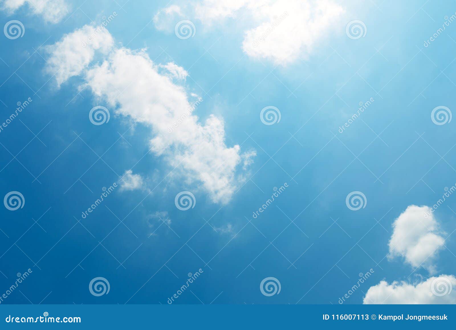 Blue Sky with Cloud in the Daytime Stock Image - Image of scene, blue ...