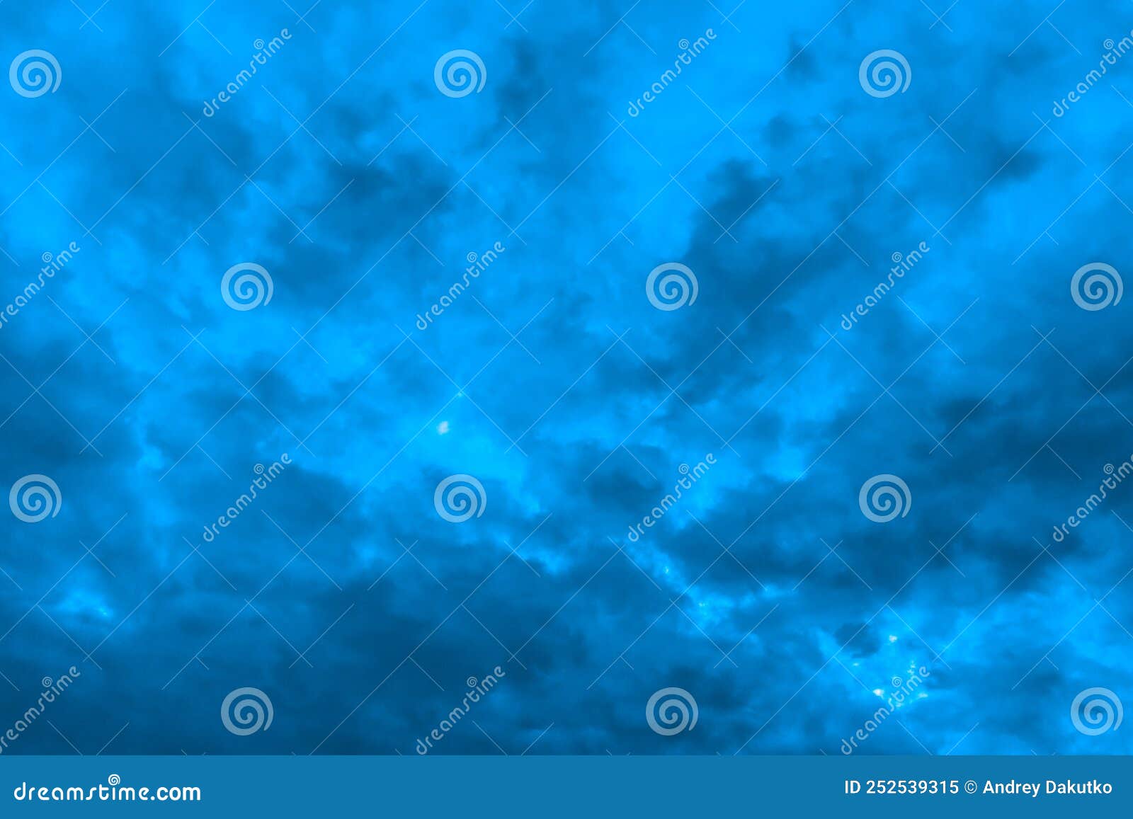 Dark Blue Sky Clouds Weather Change Rain Nature Climate Background ...