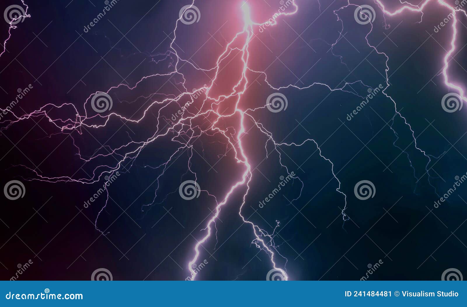 Dark Blue Sky with Some Clouds Surface Abstract Flow Color Thunder ...