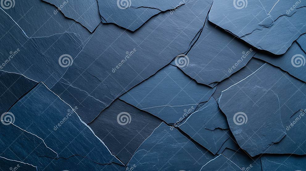 Dark Blue Slate Stone Texture Background with Layered Patterns ...