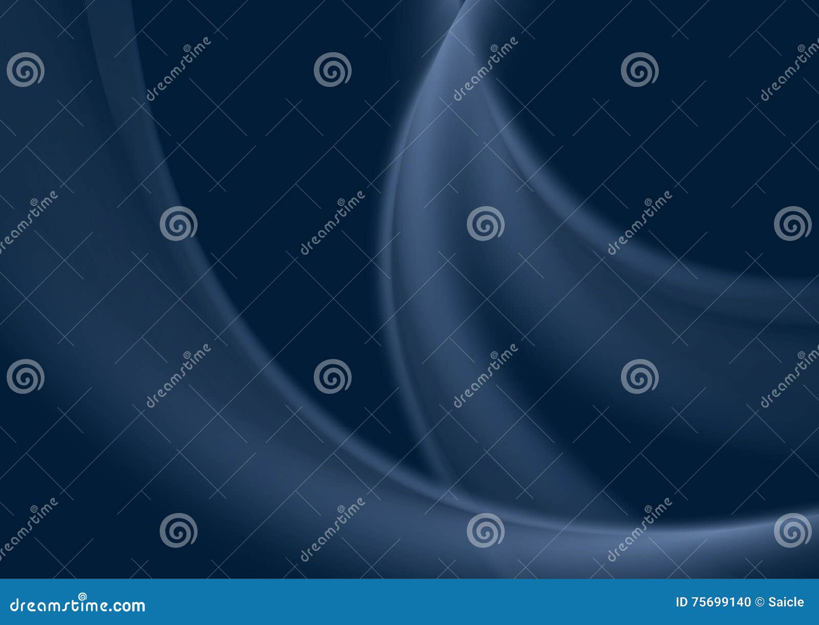 Dark Blue Smooth Soft Wavy Background Stock Vector - Illustration of ...
