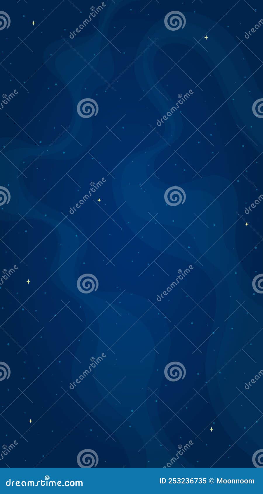 Dark Blue Space Background Vertical Illustration Stock Vector ...