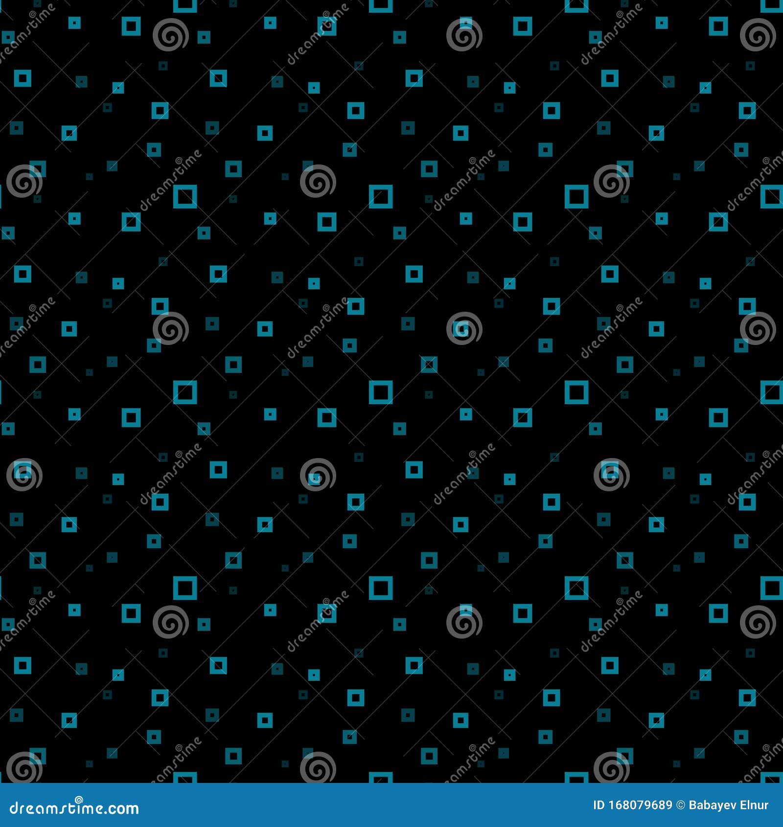 Dark Blue Square Seamless on Black Background. Eps 10 Stock ...