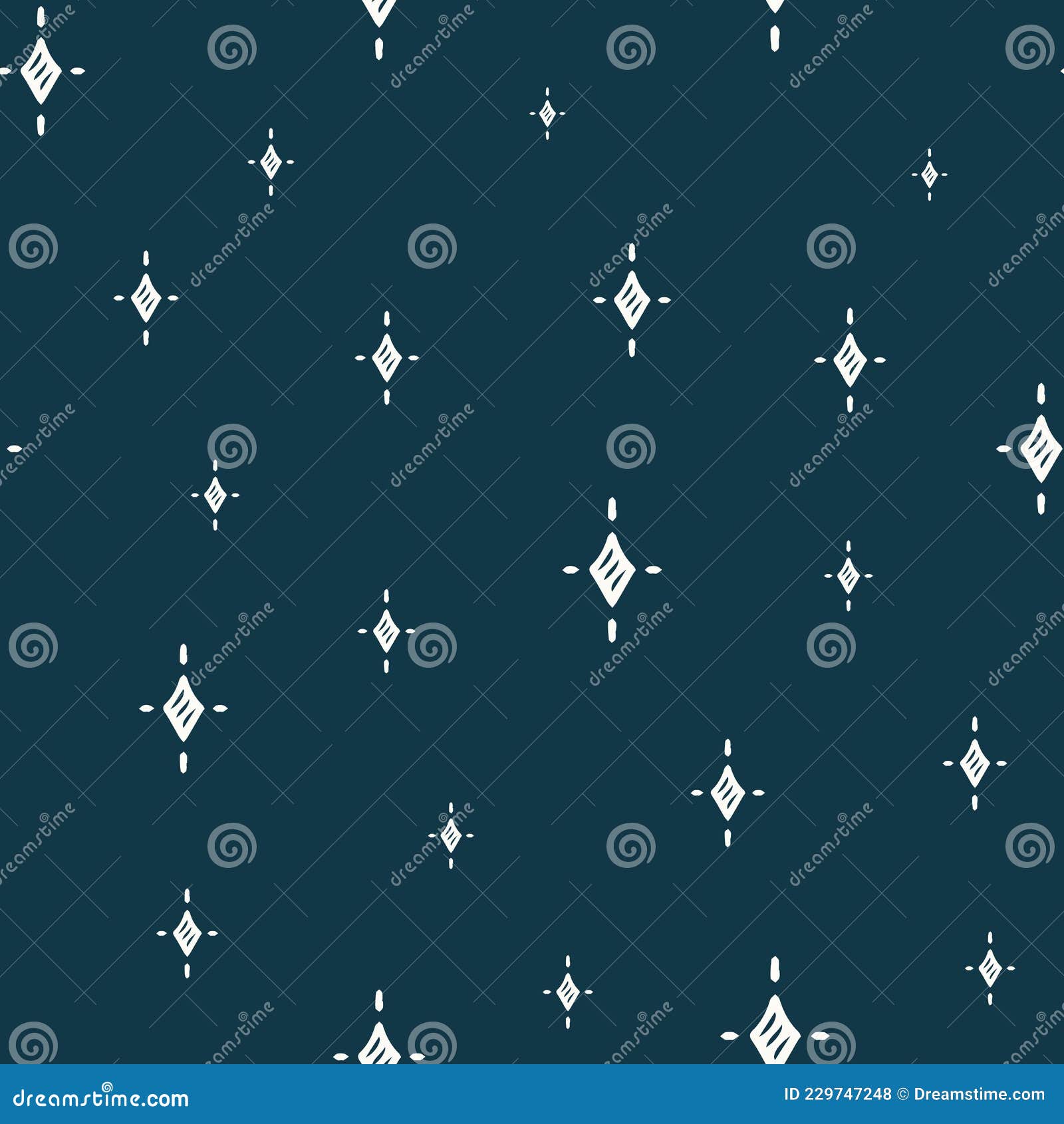 Dark Blue Starry Night Stardust Pattern Repeat Fabric Print Background ...