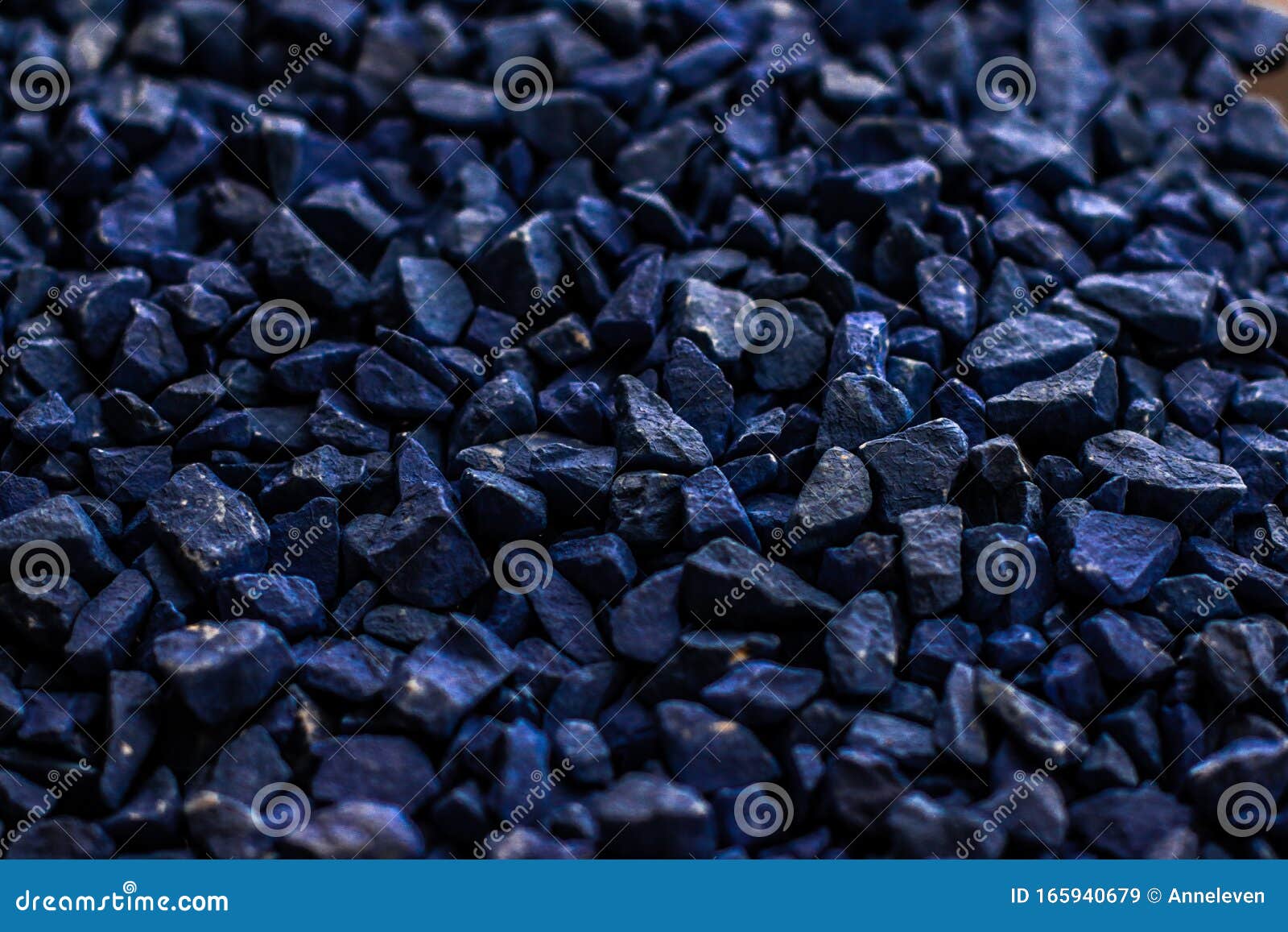 Dark Blue Stone Pebbles As Abstract Background Texture, Landscape ...