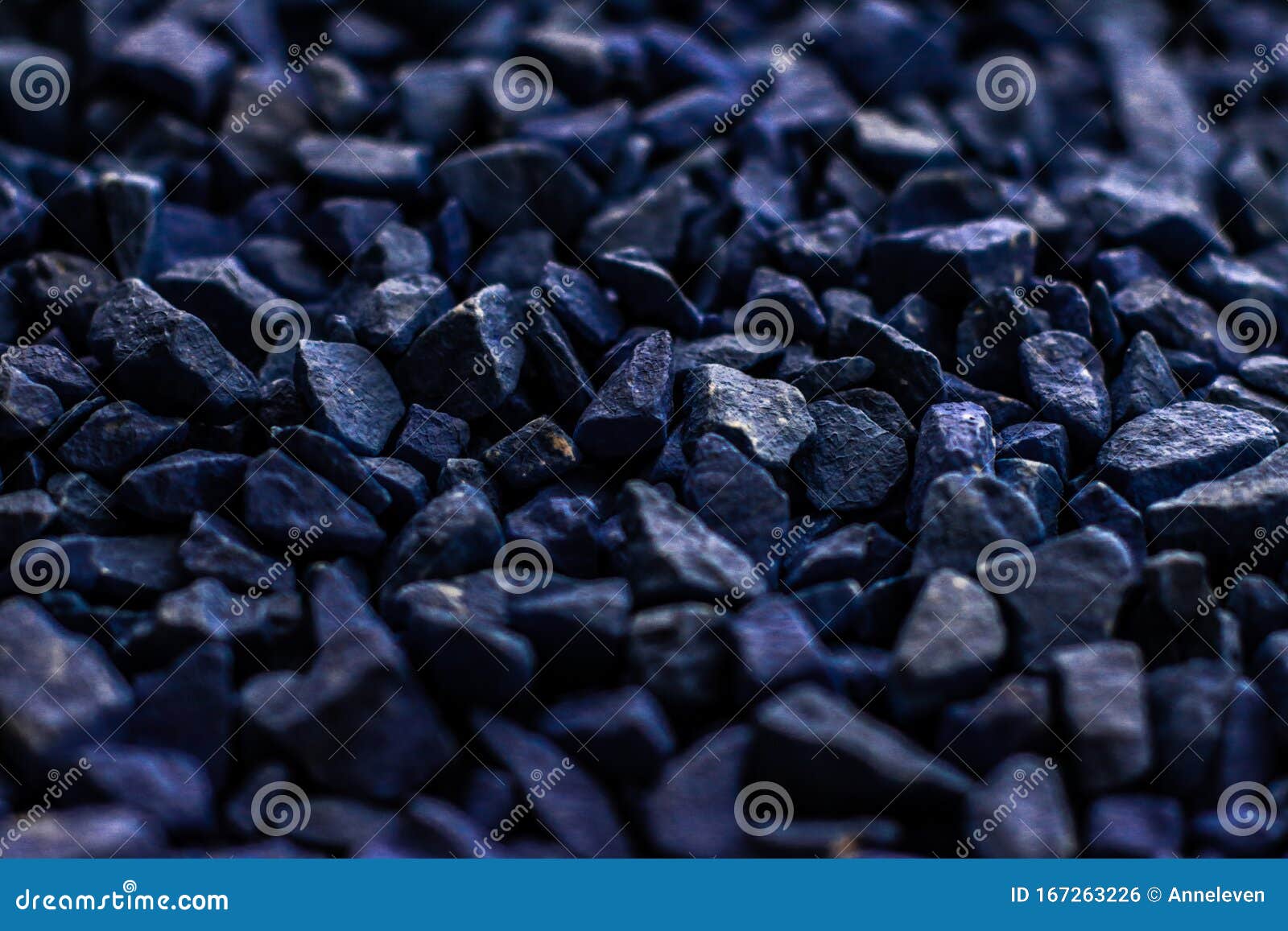 Dark Blue Stone Pebbles As Abstract Background Texture, Landscape ...