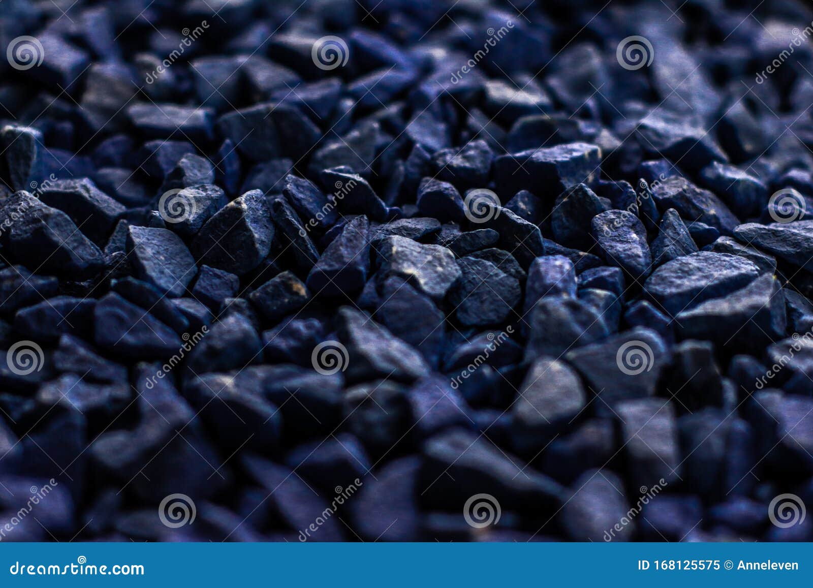 Dark Blue Stone Pebbles As Abstract Background Texture, Landscape ...