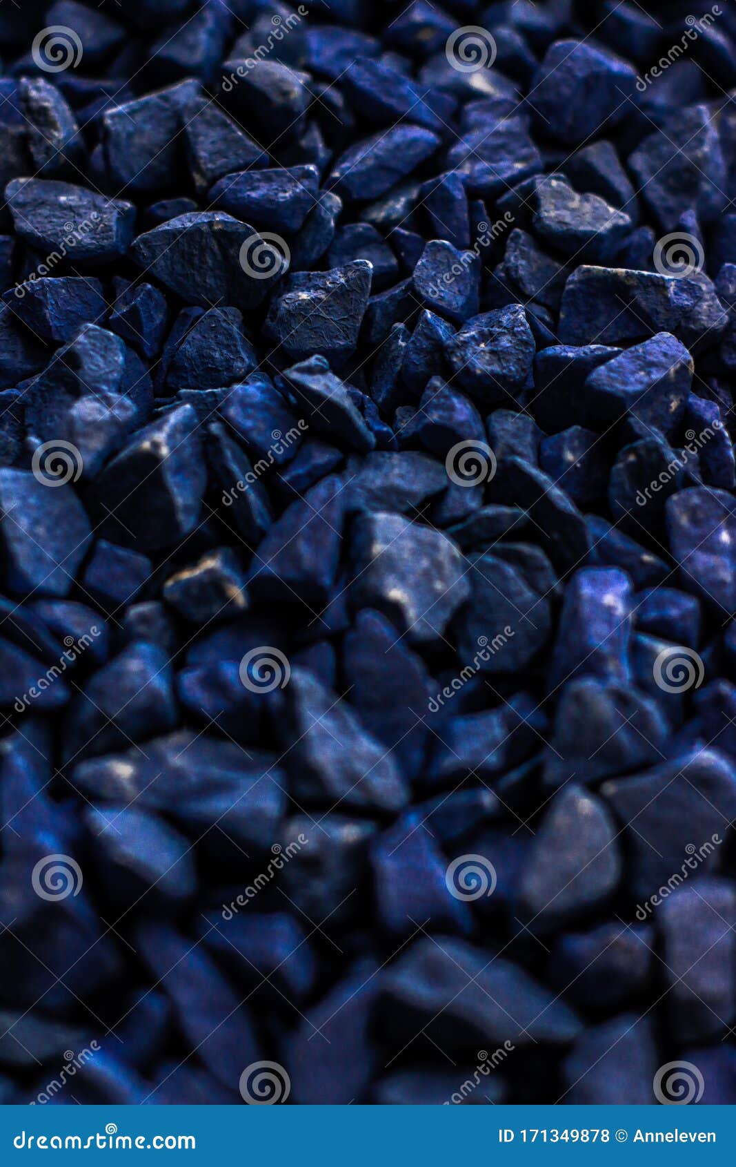 Dark Blue Stone Pebbles As Abstract Background Texture, Landscape ...