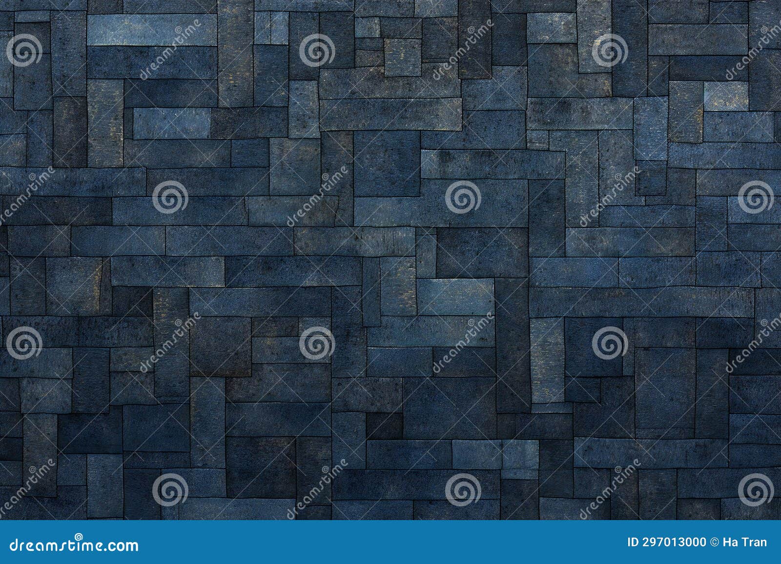Dark Blue Stone Tile Wall Texture Background Stock Illustration ...